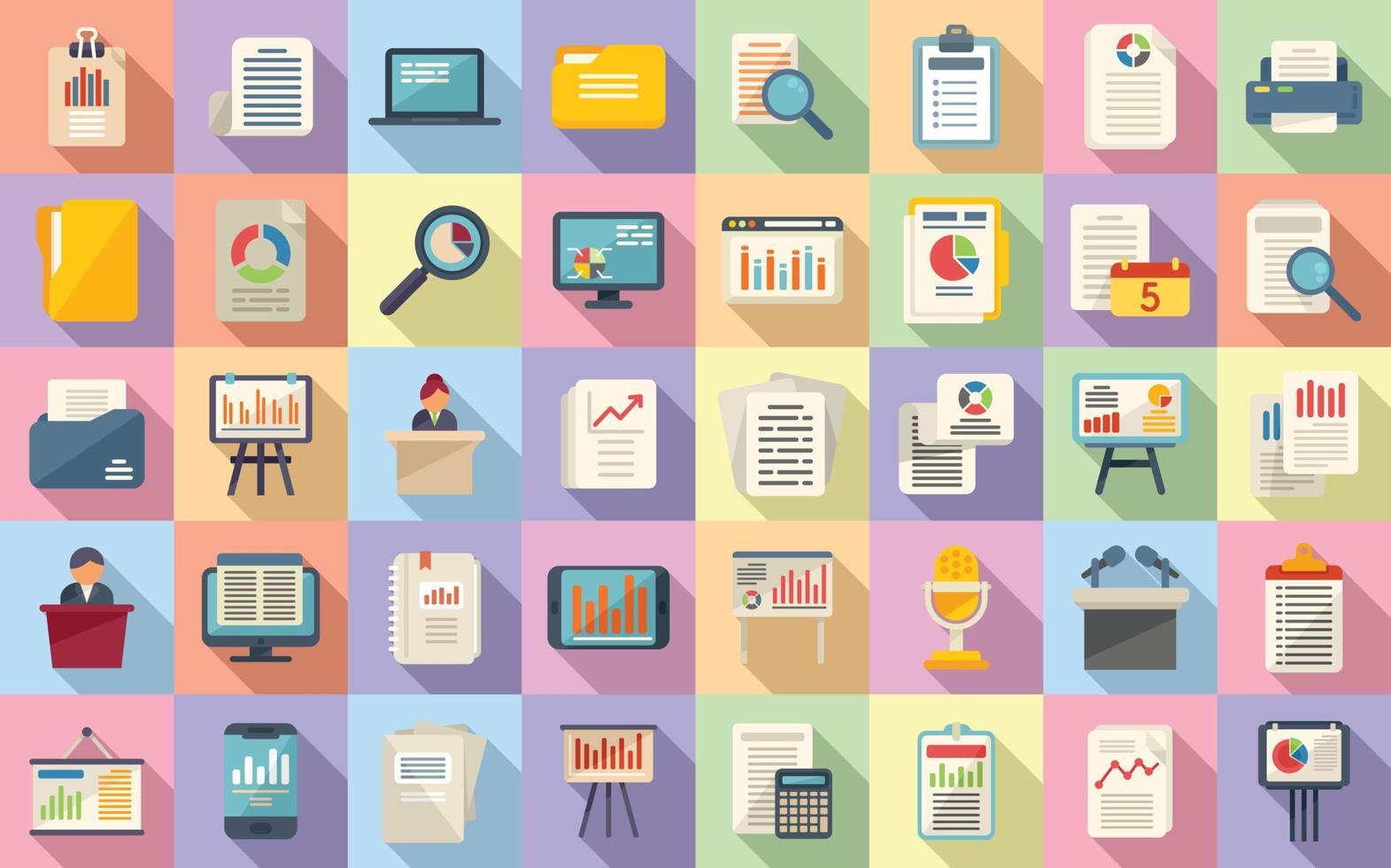 Report icons set flat vector. Performance chart 8850077 Vector Art at ... Report icons set flat vector. Performance chart 8850077 Vector Art at ...