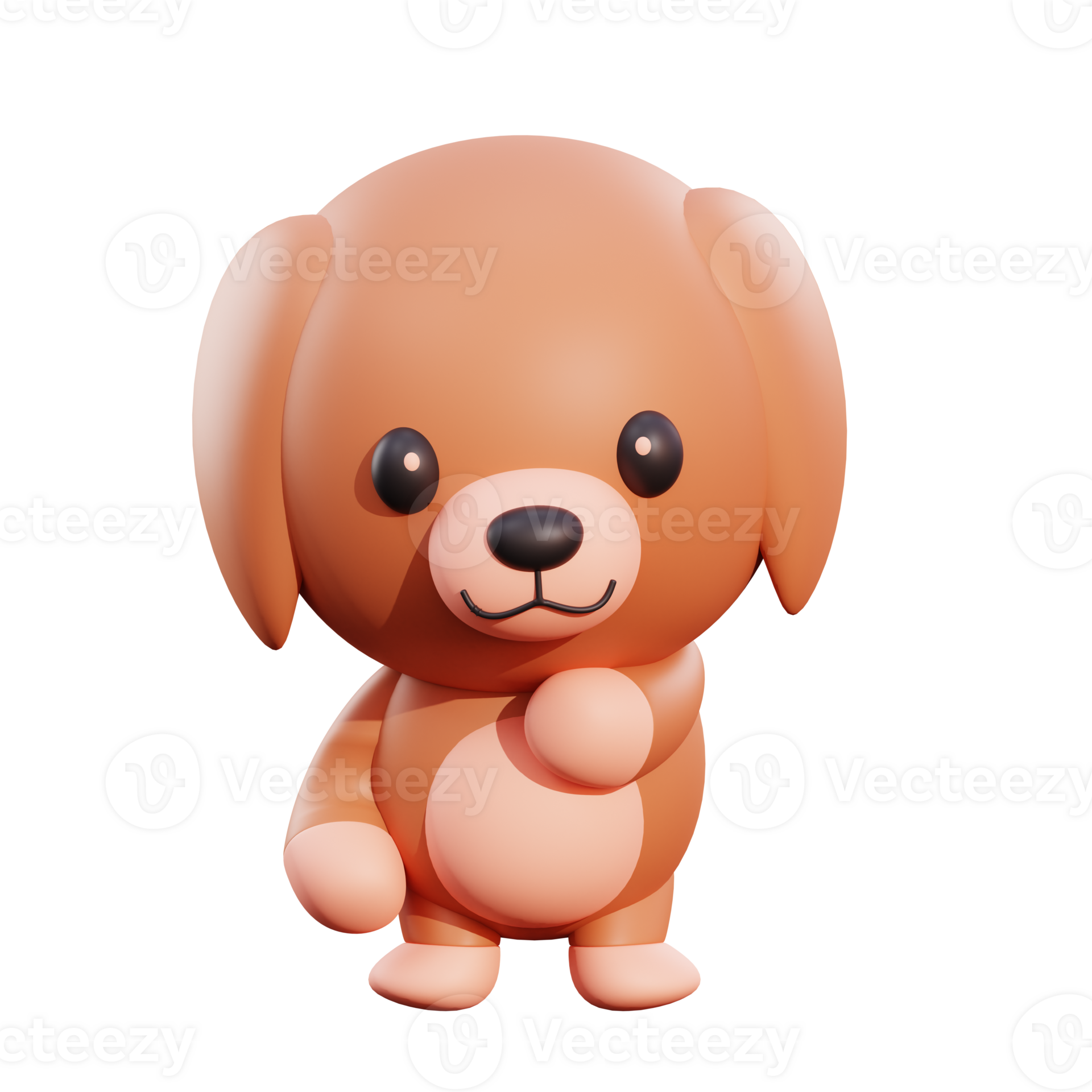 Cute dog 3d illustration 8851876 PNG