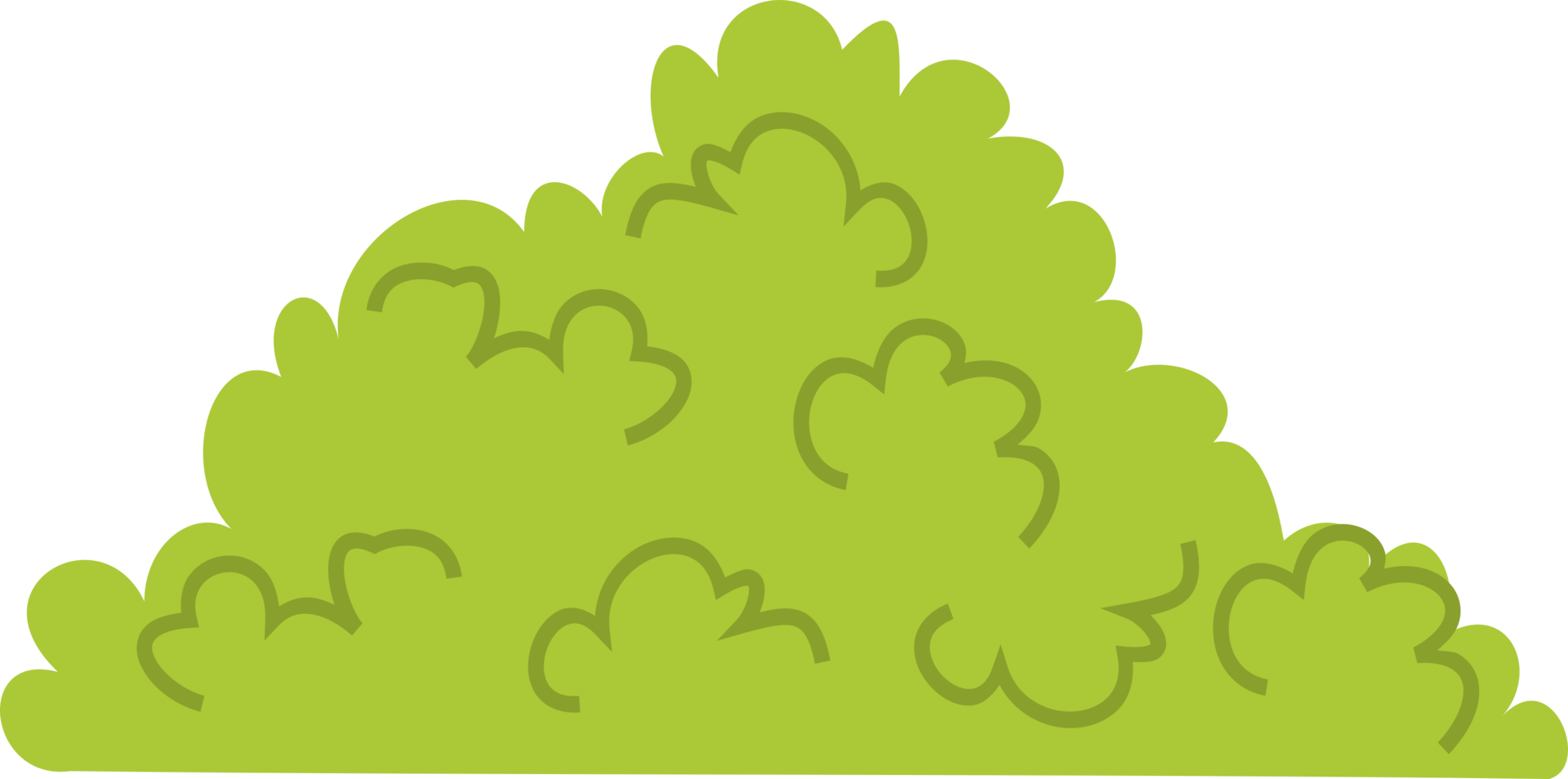 Cartoon Bush Cute Bush 8853995 Png