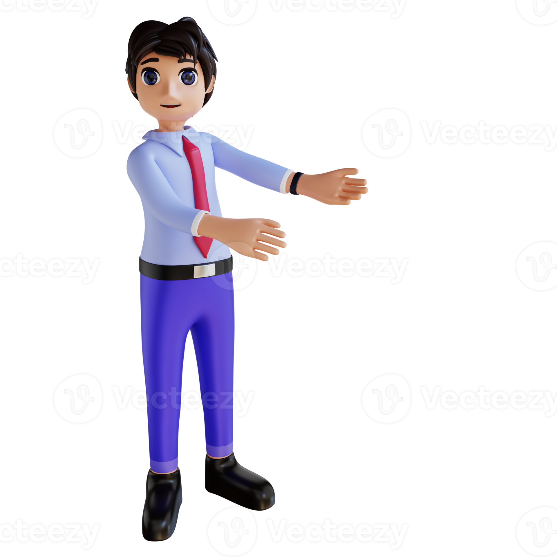 3D Character Office Man Presentation 8854247 PNG