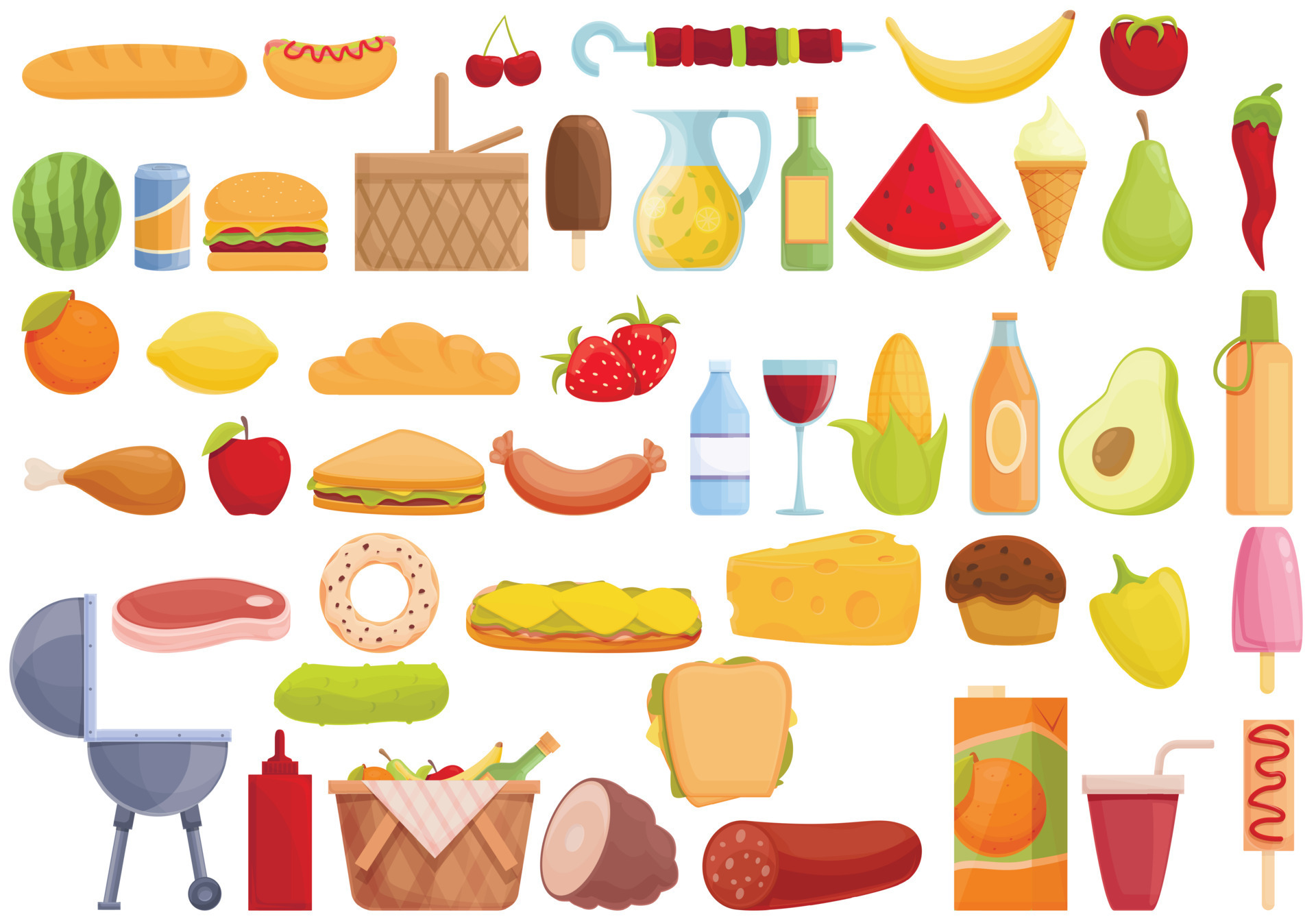 Picnic Food Clip Art