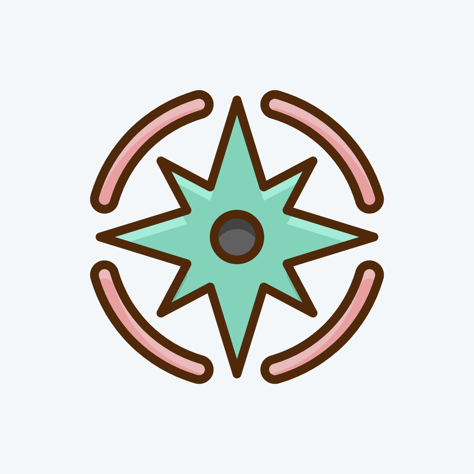 Icon Navigation Suitable For Startup Symbol Flat Style Simple Design