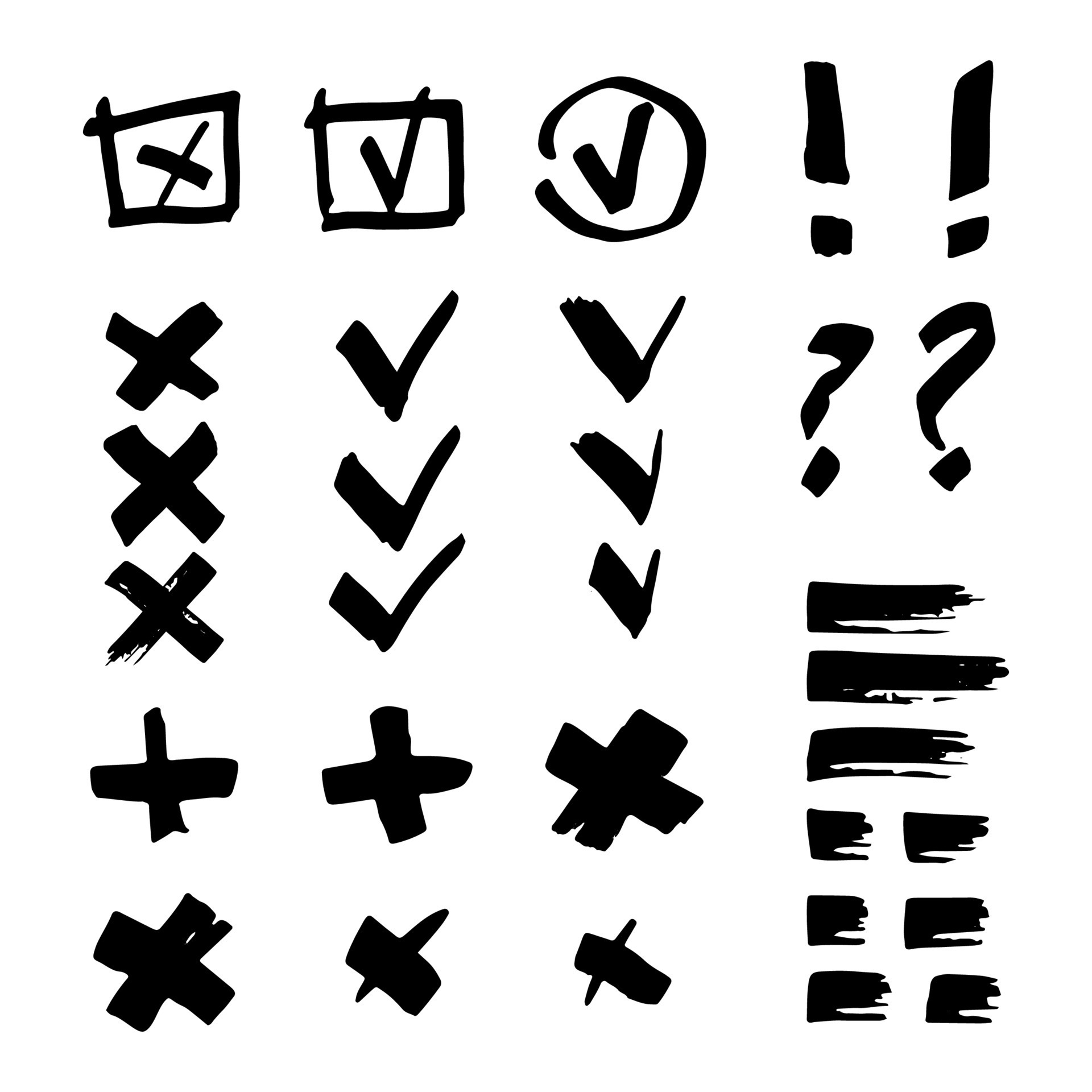 Hand Drawn Checkbox Vector Art, Icons, and Graphics for Free Download