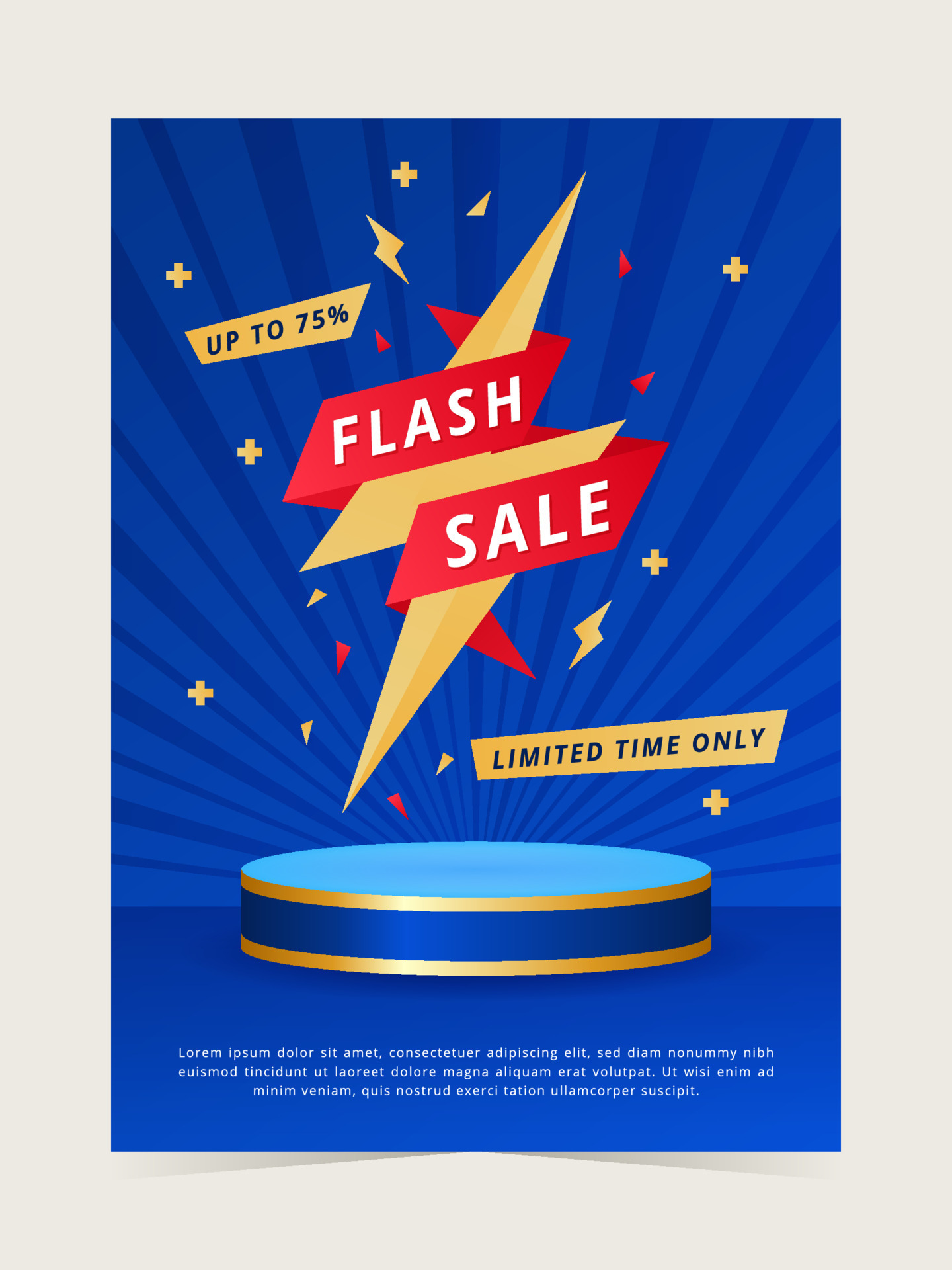 Flash Sale Poster Template 8862715 Vector Art at Vecteezy