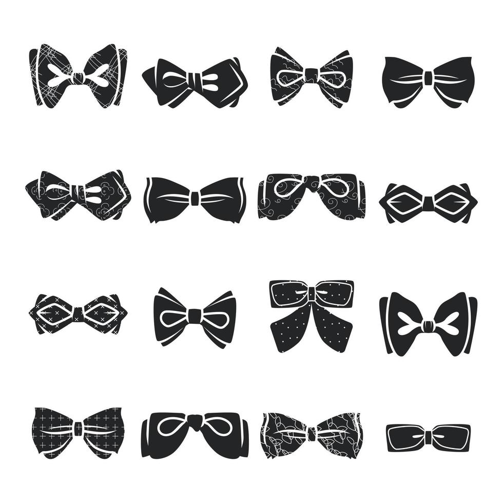 Bowtie icon set, simple style 8863916 Vector Art at Vecteezy