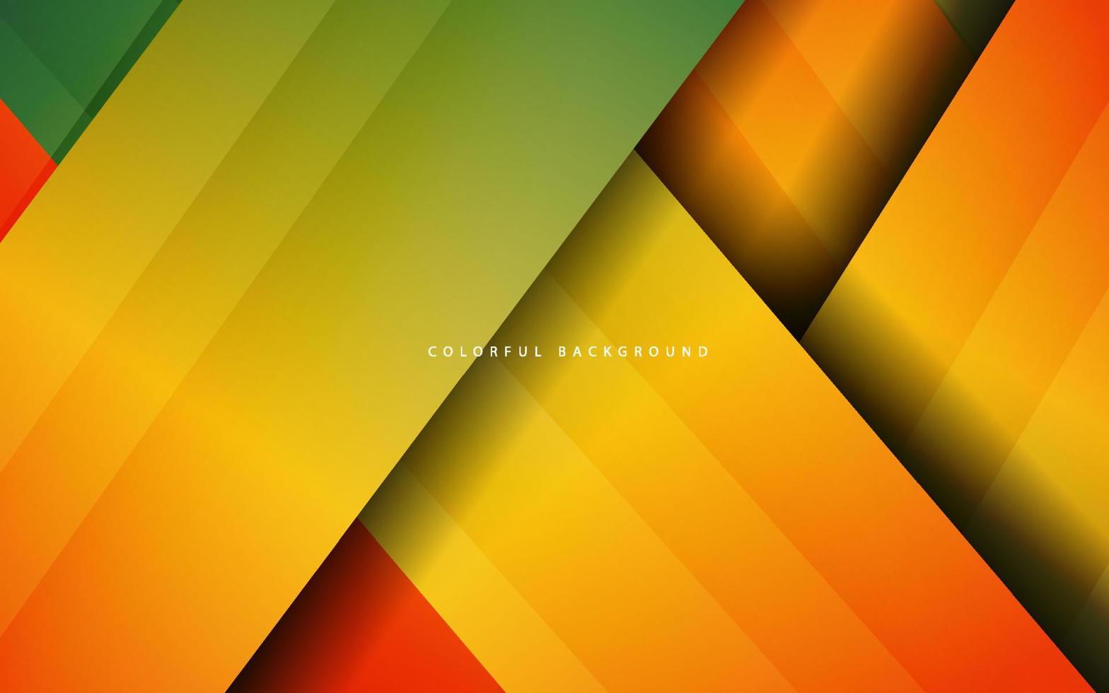 Abstract Overlap Layer Green Orange Background 8865800 Vector Art At
