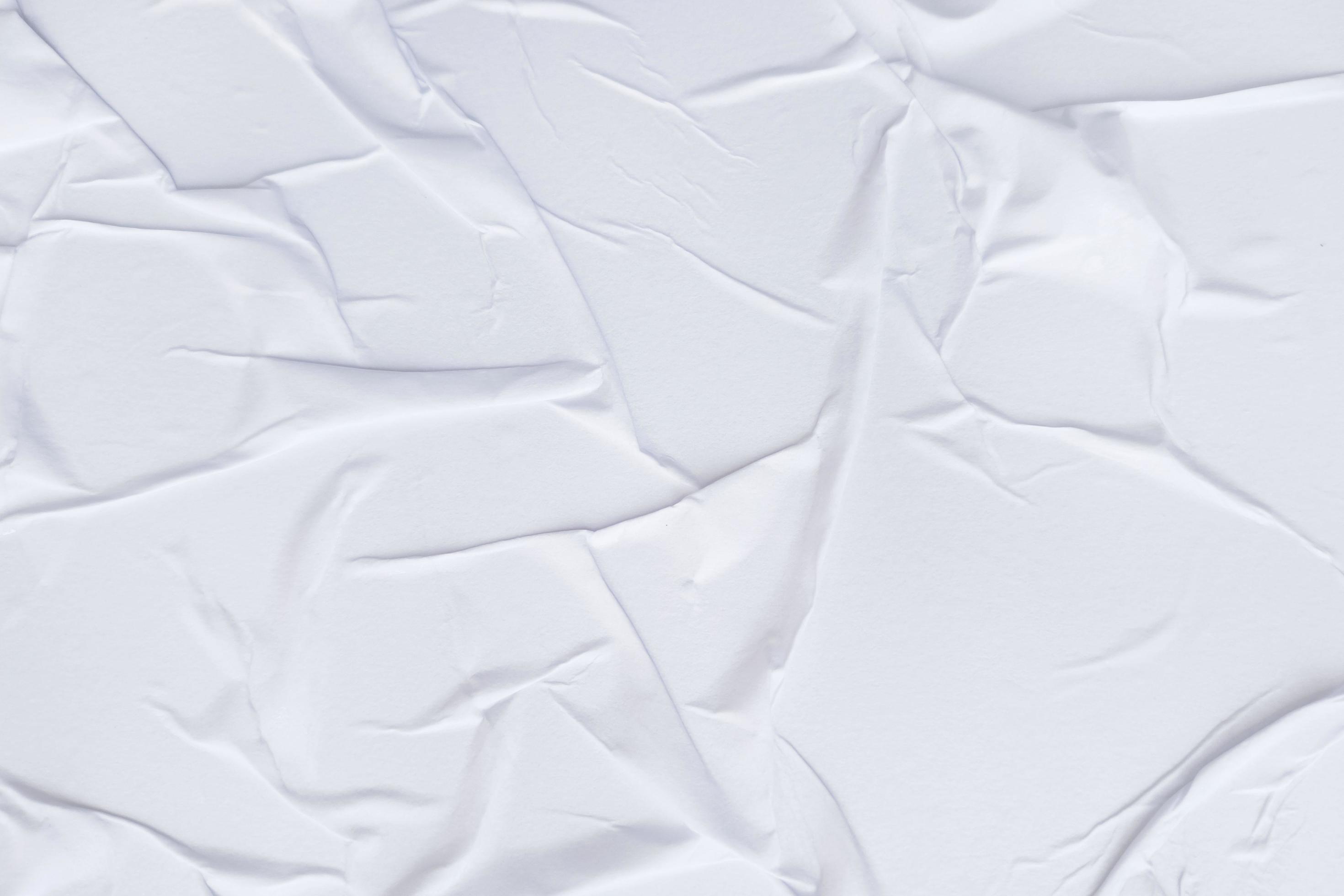 Blank Paper Crumpled Texture And Creased Paper Poster Background Wet