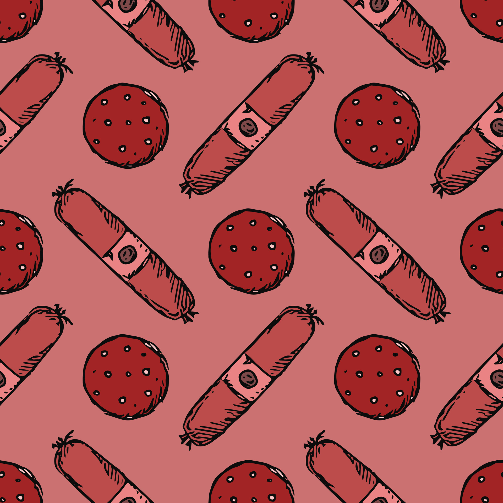 Seamless Meat Pattern 8877856 Vector Art At Vecteezy