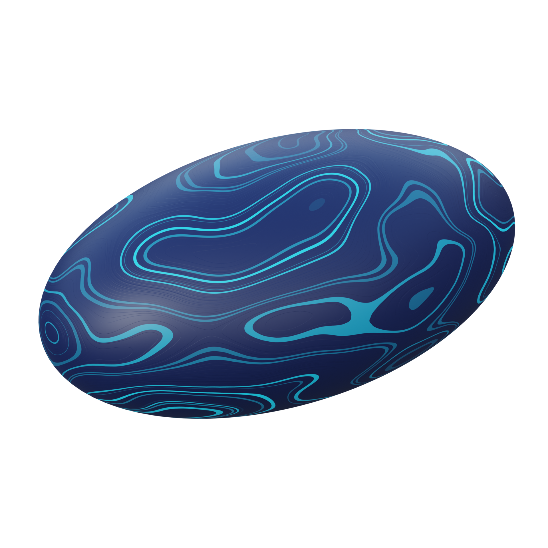 Ellipsoid Geometric Shape 3d Illustration 8878172 Png
