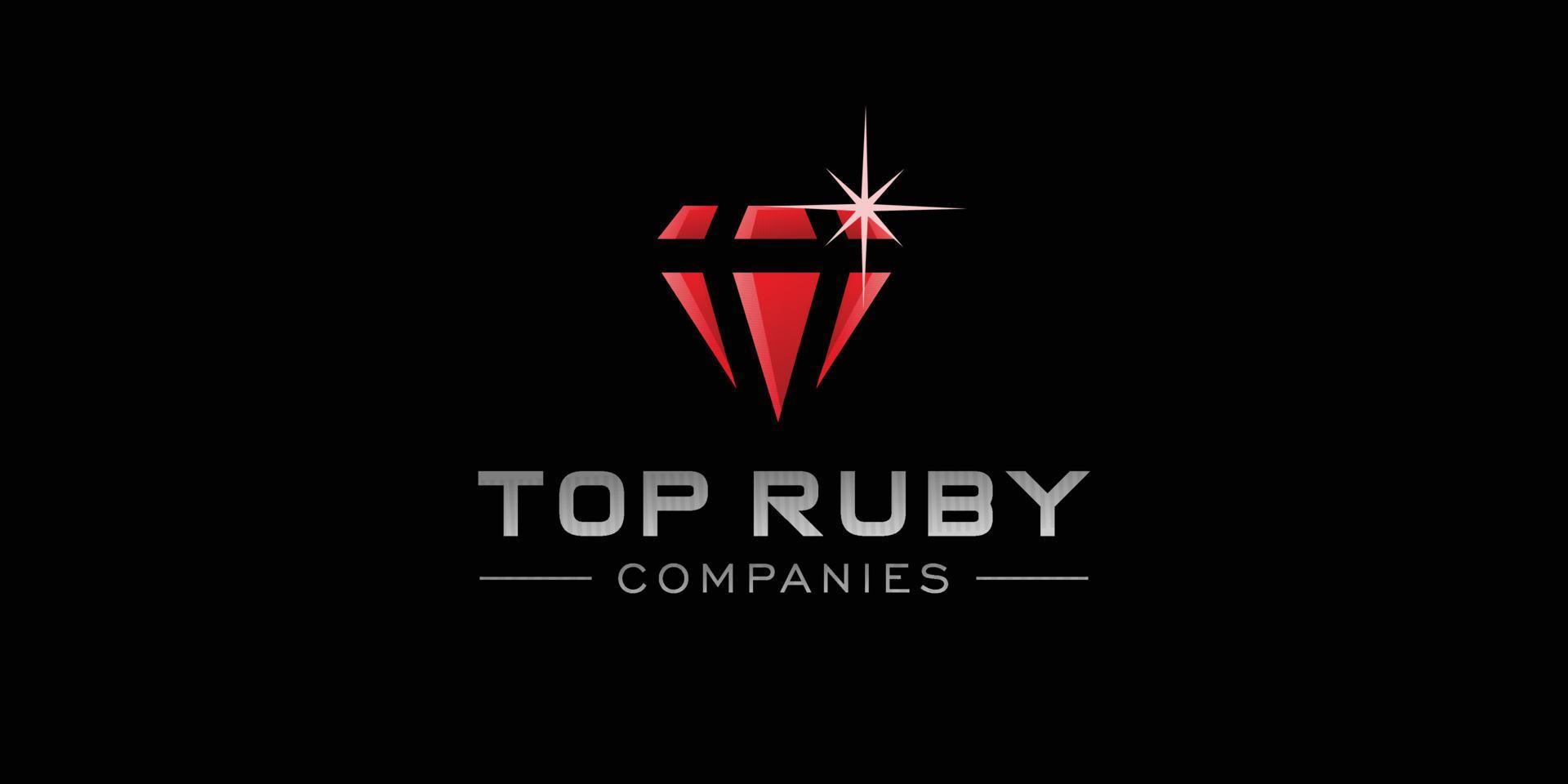 Modern and luxury Ruby logo design 8879277 Vector Art at Vecteezy