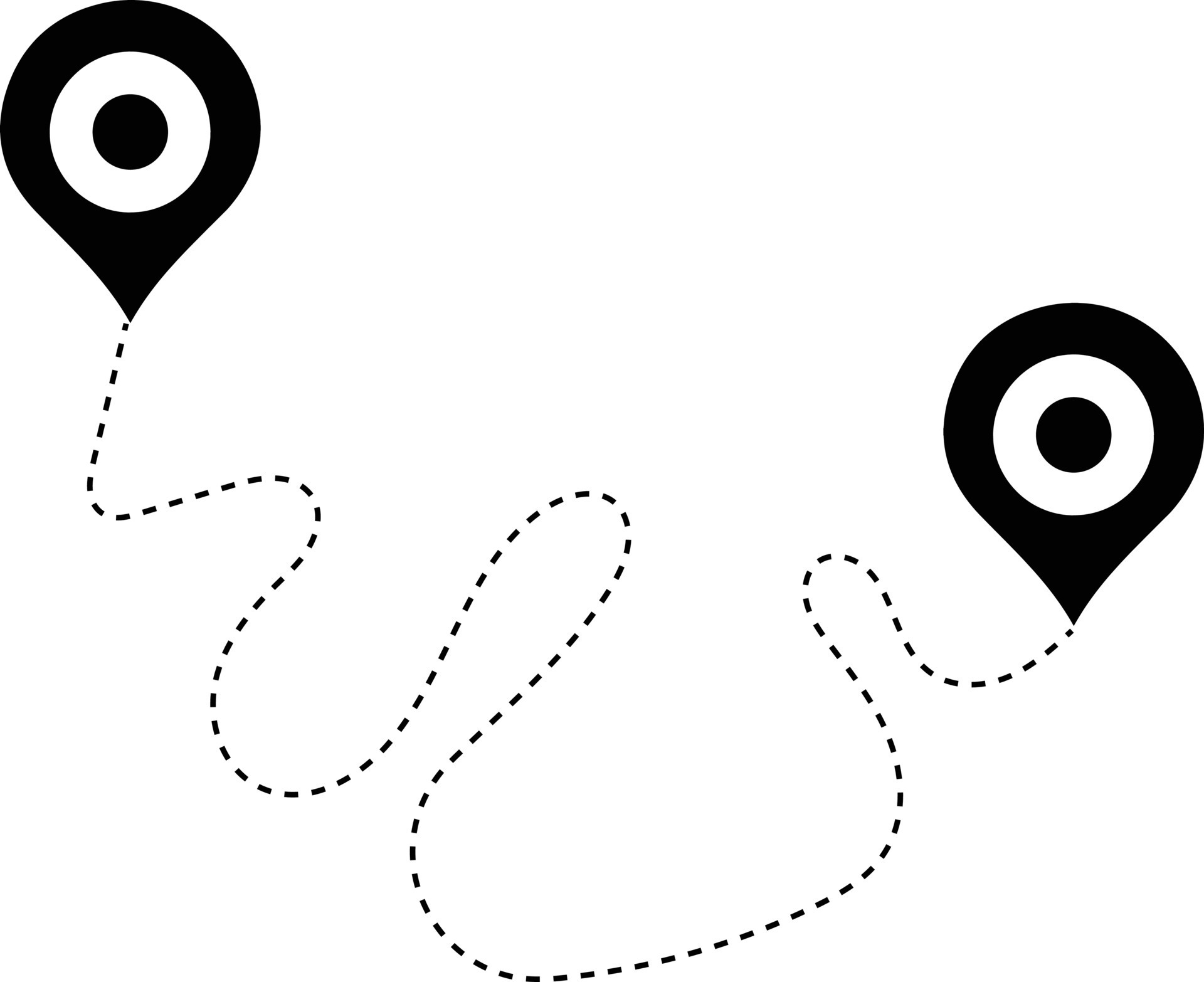 location flat symbol. Distance solid icon, navigation and route, map pointer vector 8880185 ...