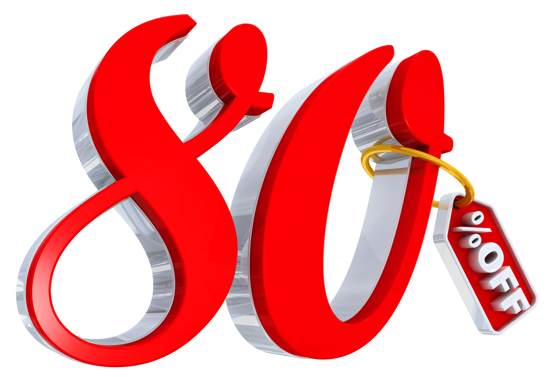 80 Percent Red Offer In 3d 8880302 PNG 80-percent-red-offer-in-3d-8880302-png
