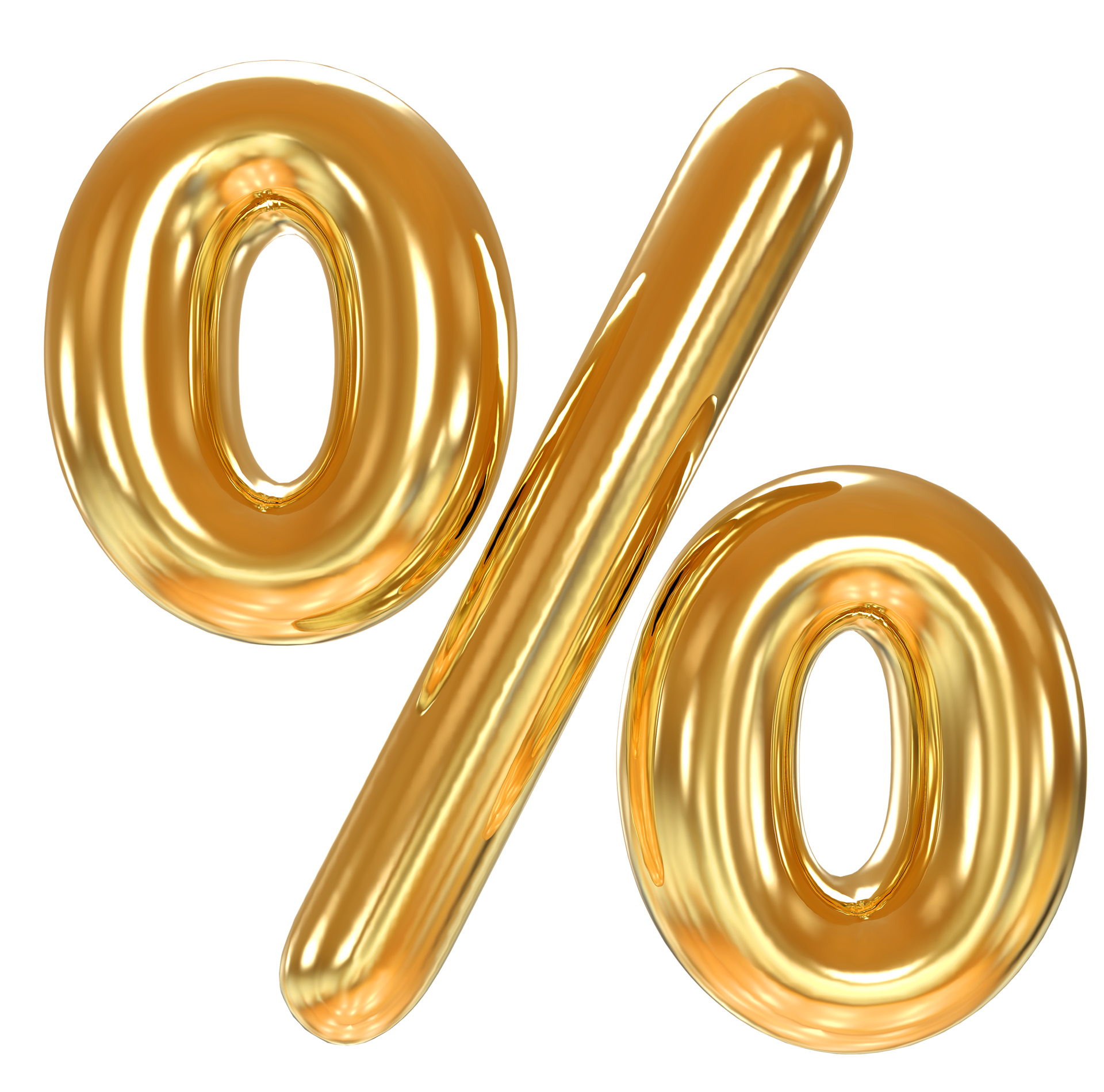 Percent Gold 3d 8880326 Png