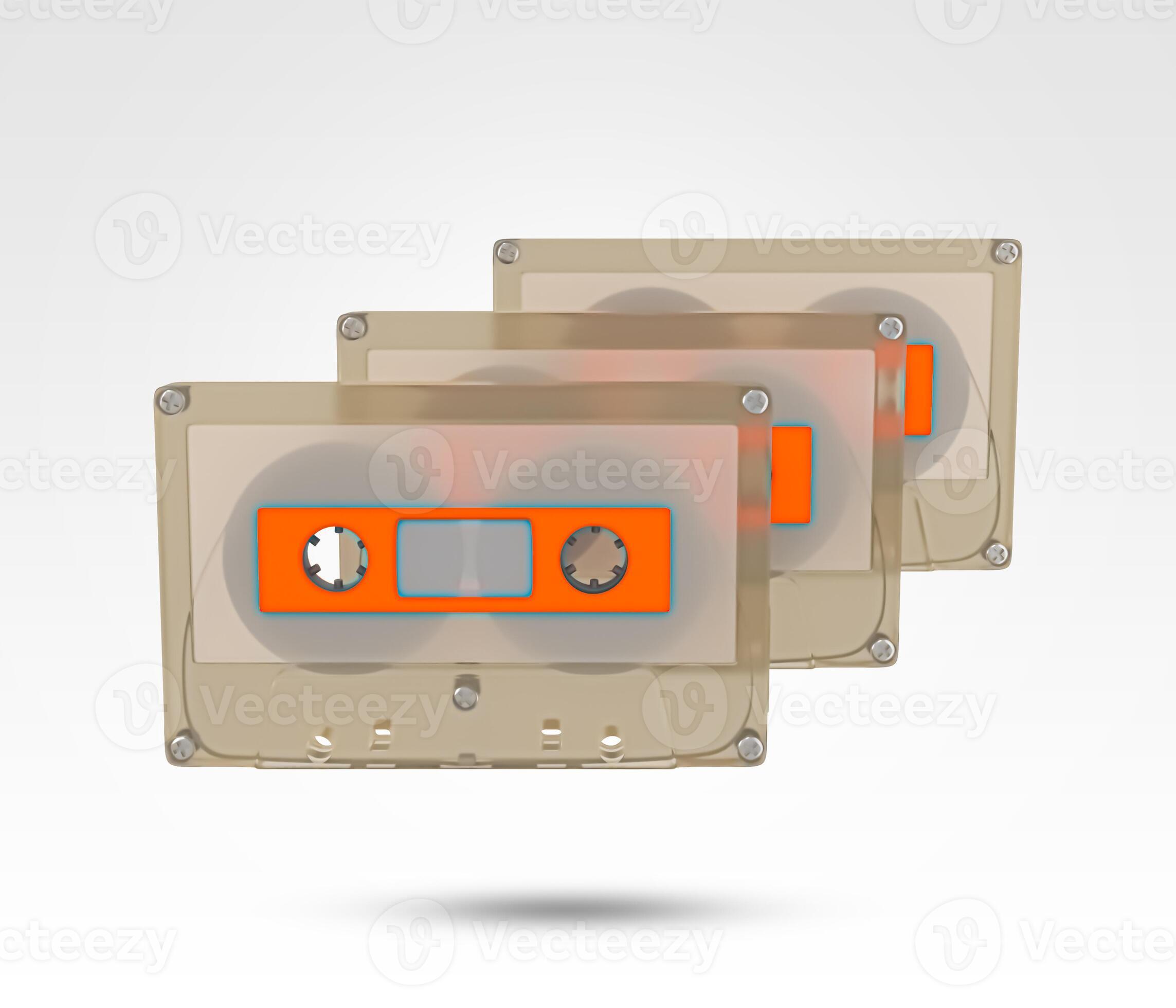 Old retro vintage Audio music cassette tape. Retro music audio cassette ...