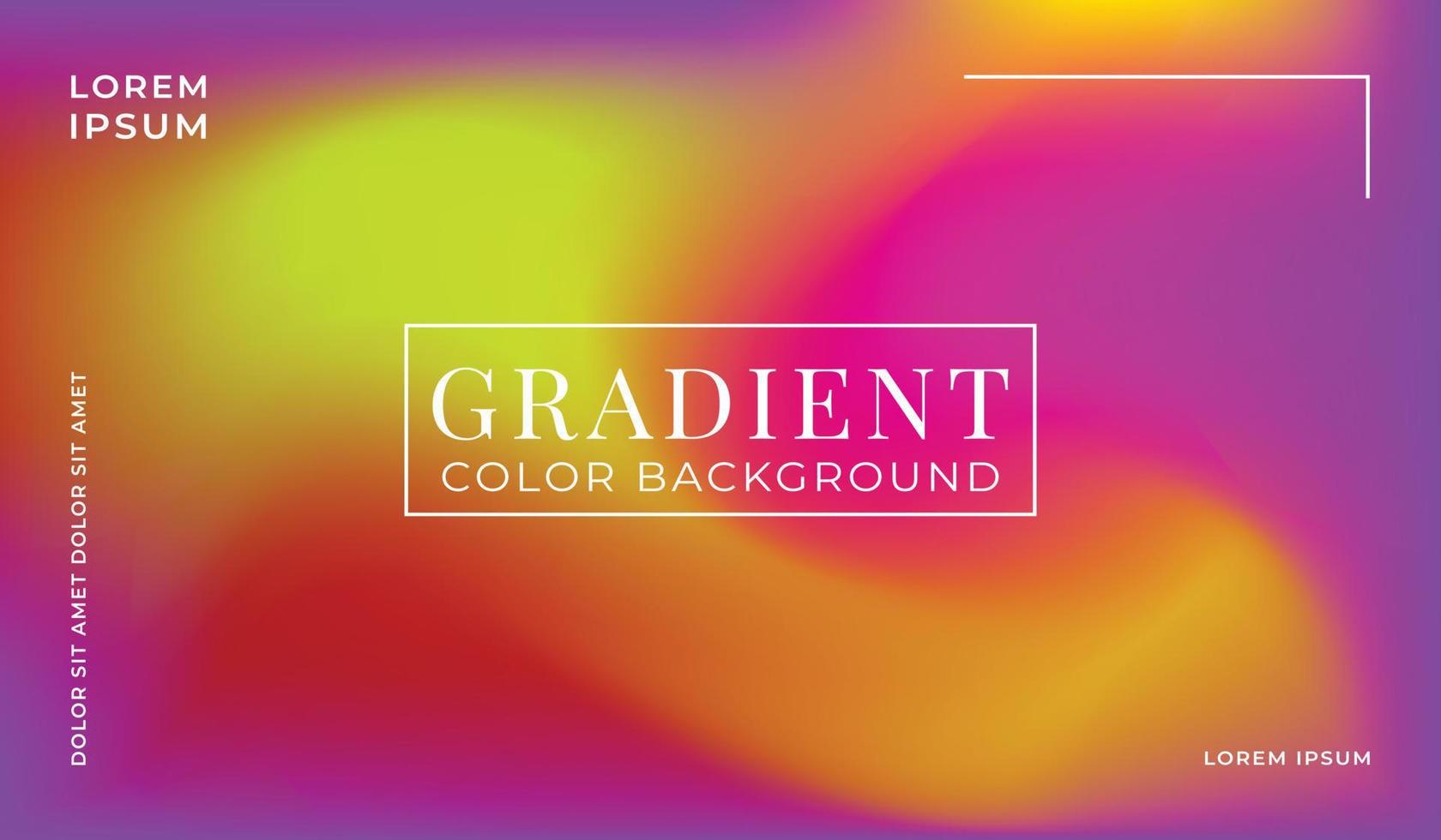 Colorful gradient background design with fluid graphic style. Vector ...