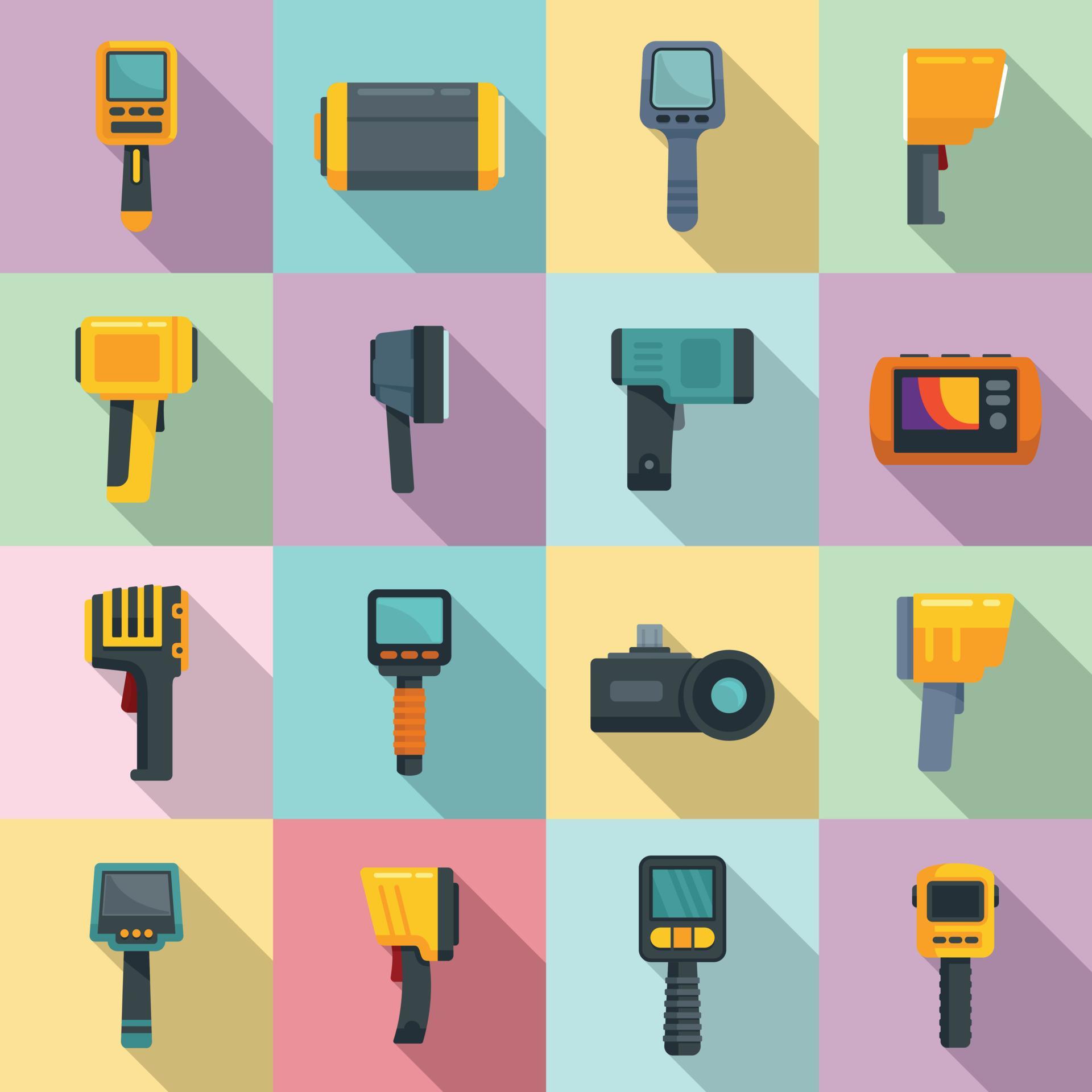 Thermal imager icons set, flat style 8883419 Vector Art at Vecteezy Thermal imager icons set, flat style 8883419 Vector Art at Vecteezy