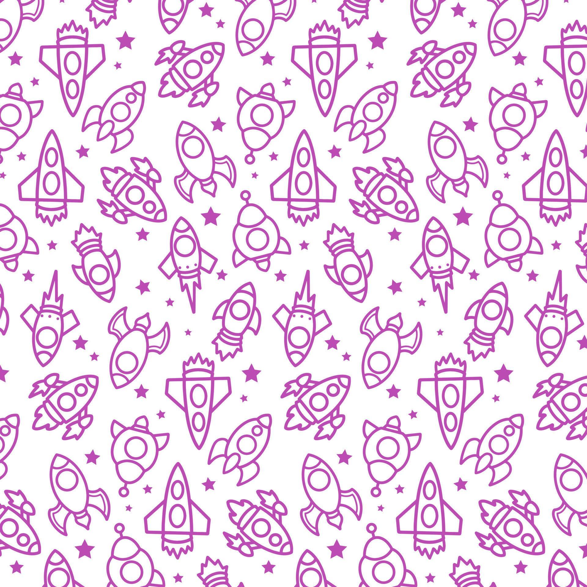 Rocket Pattern Background 8885396 Vector Art at Vecteezy