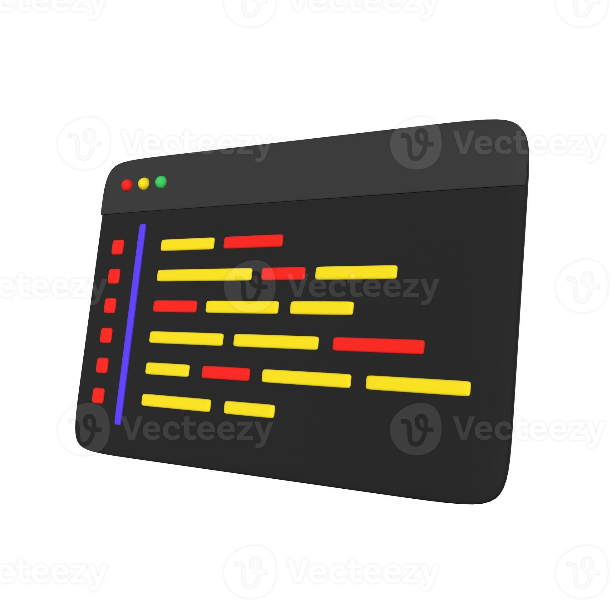 3D Code Illustration with Black Background 8885552 Stock Photo at Vecteezy