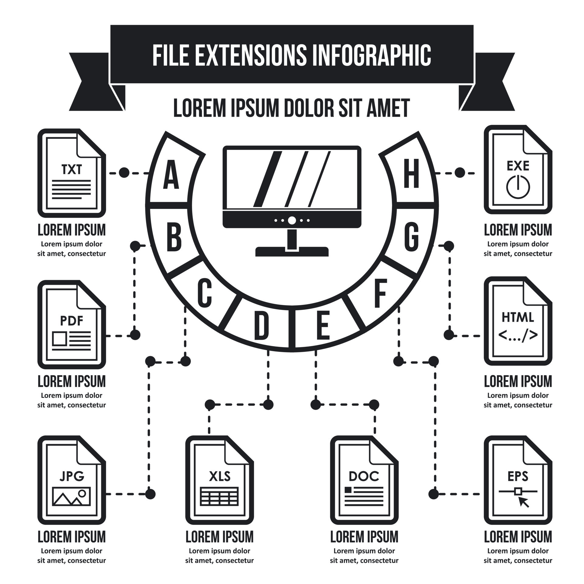 File Extensions Infographic Concept Simple Style 8887628 Vector Art At File Extensions Infographic Concept Simple Style 8887628 Vector Art At