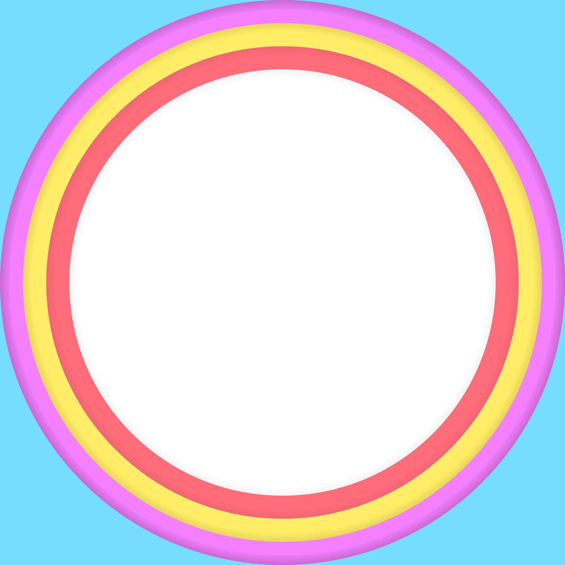 circle frame with pastel background and overlap layers. abstract ...
