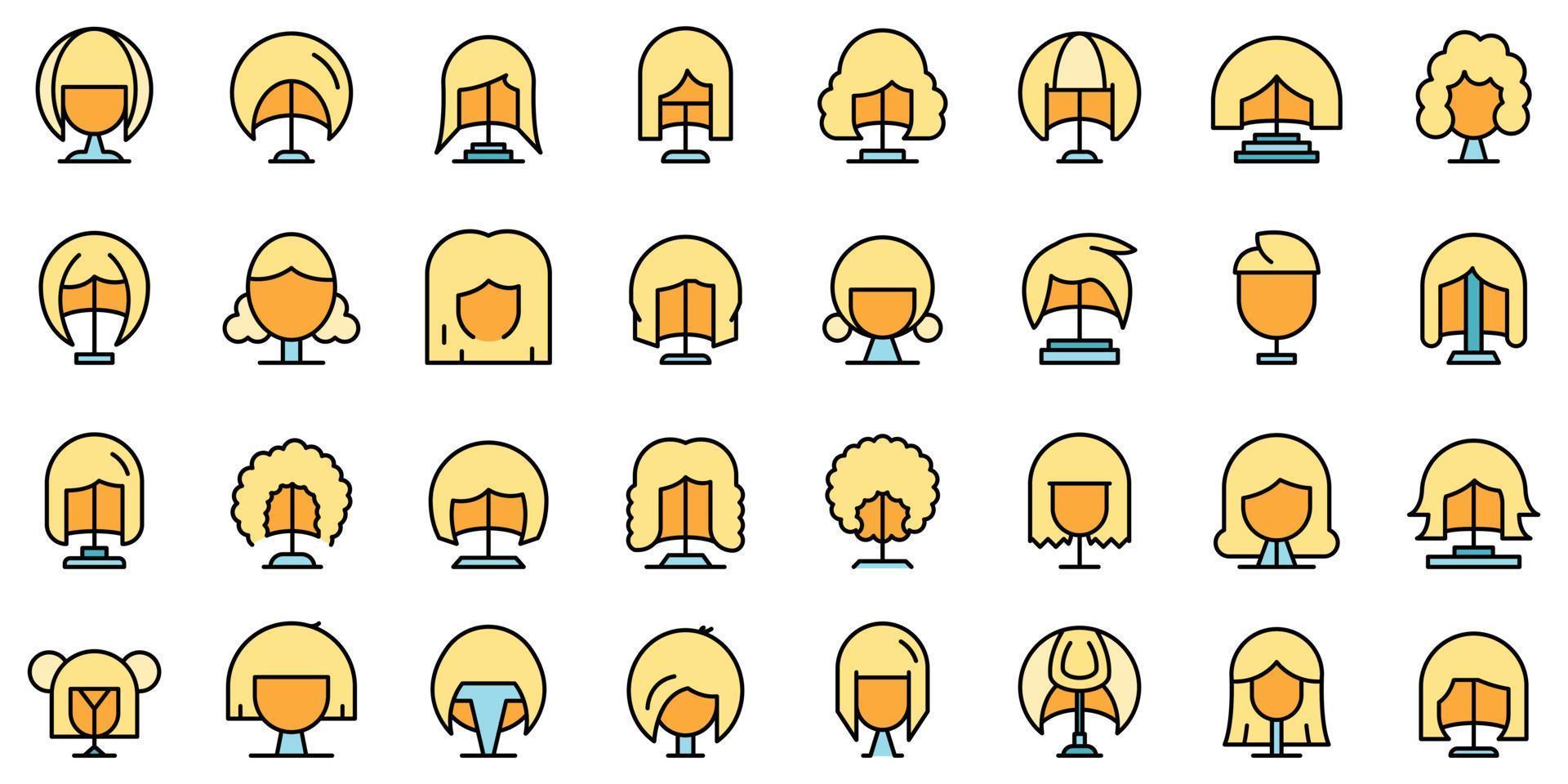 Wig icon, outline style 8893282 Vector Art at Vecteezy Wig icon, outline style 8893282 Vector Art at Vecteezy