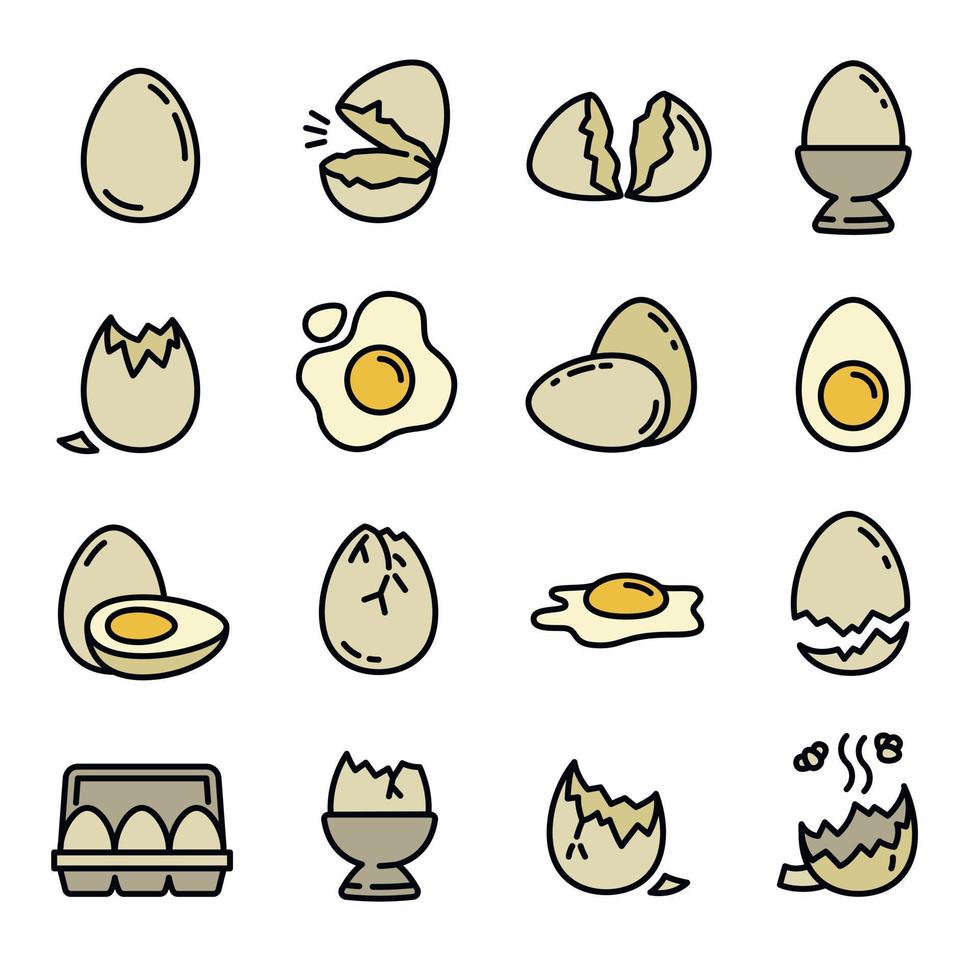 Eggshell icons set, outline style 8893612 Vector Art at Vecteezy Eggshell icons set, outline style 8893612 Vector Art at Vecteezy