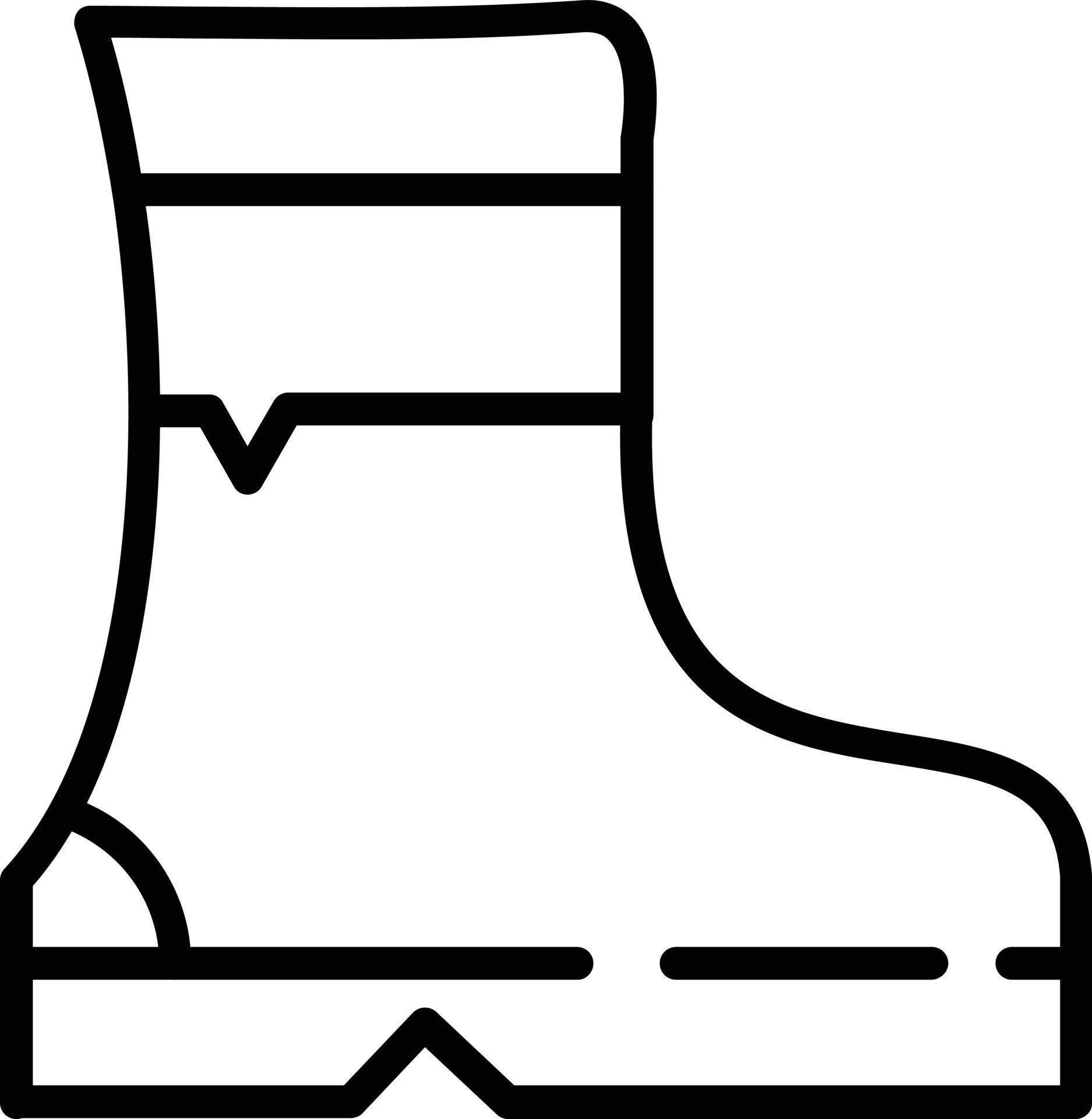 Boot Vector Line Icon 8898416 Vector Art at Vecteezy