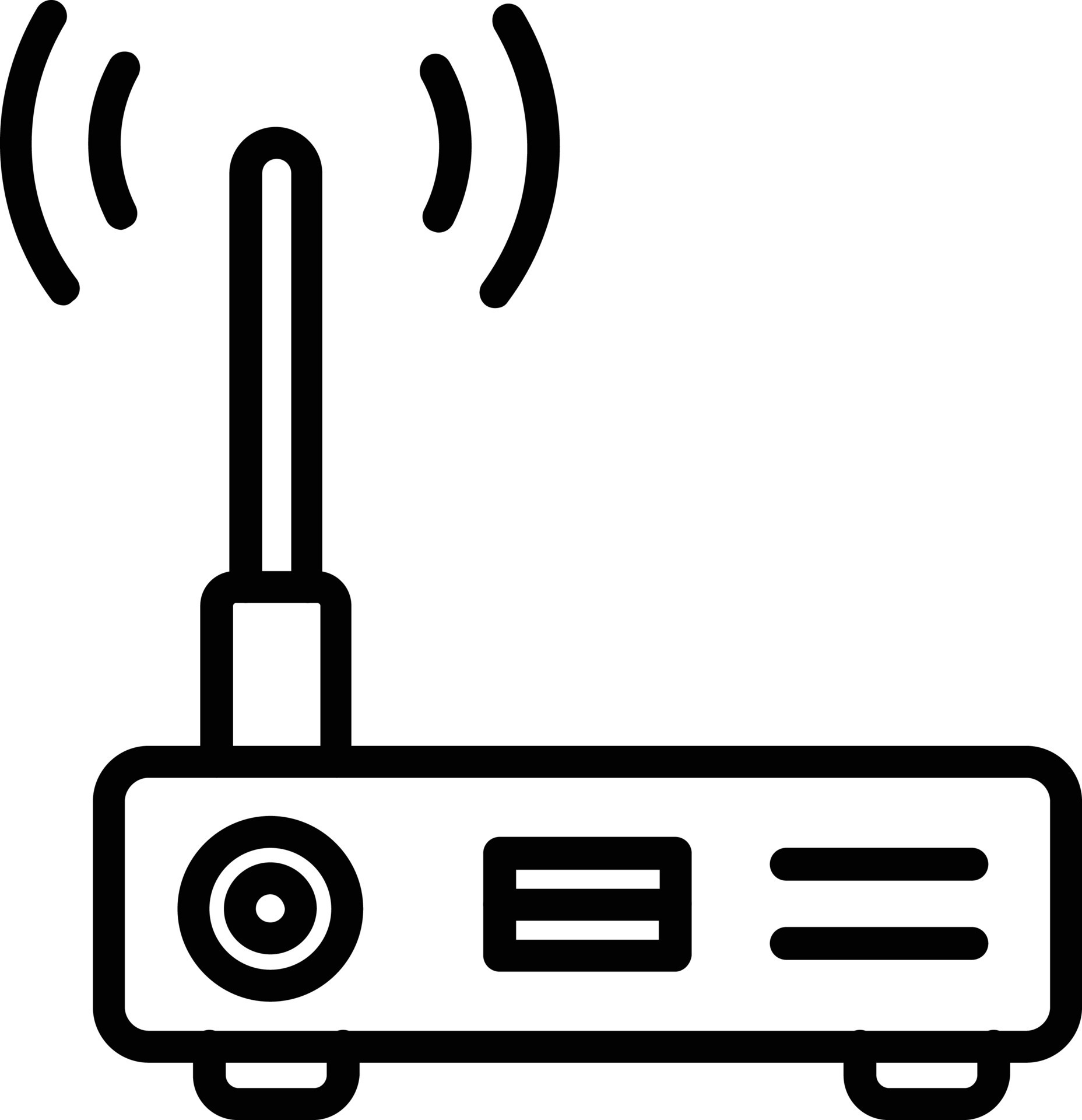 Wireless Router Vector Line Icon 8899400 Vector Art at Vecteezy Wireless Router Vector Line Icon 8899400 Vector Art at Vecteezy