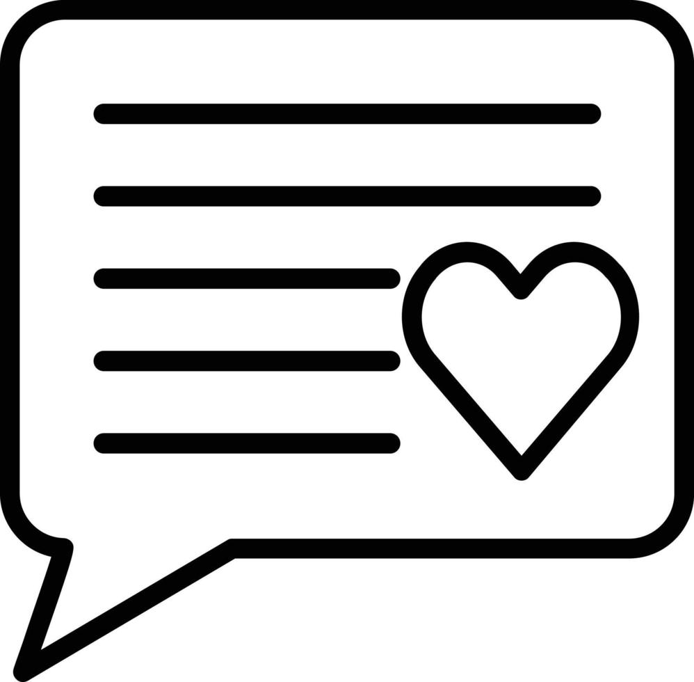 Message Vector Line Icon 8899416 Vector Art at Vecteezy