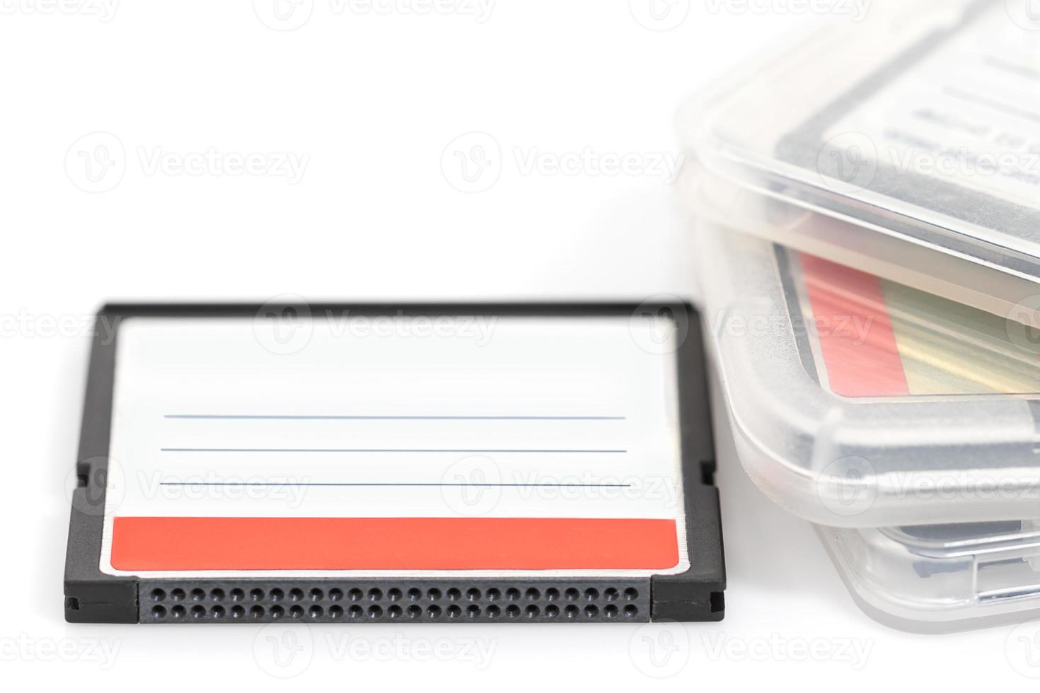 Compact flash memory card and case 8899675 Stock Photo at Vecteezy