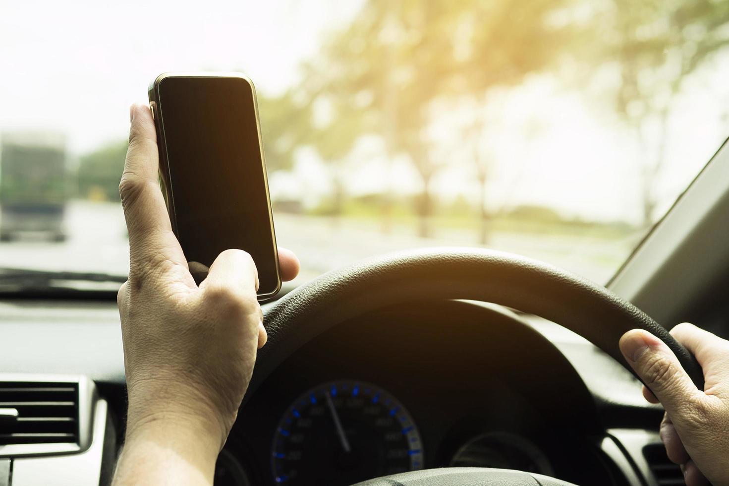 Phone While Driving Stock Photos, Images and Backgrounds for Free Download