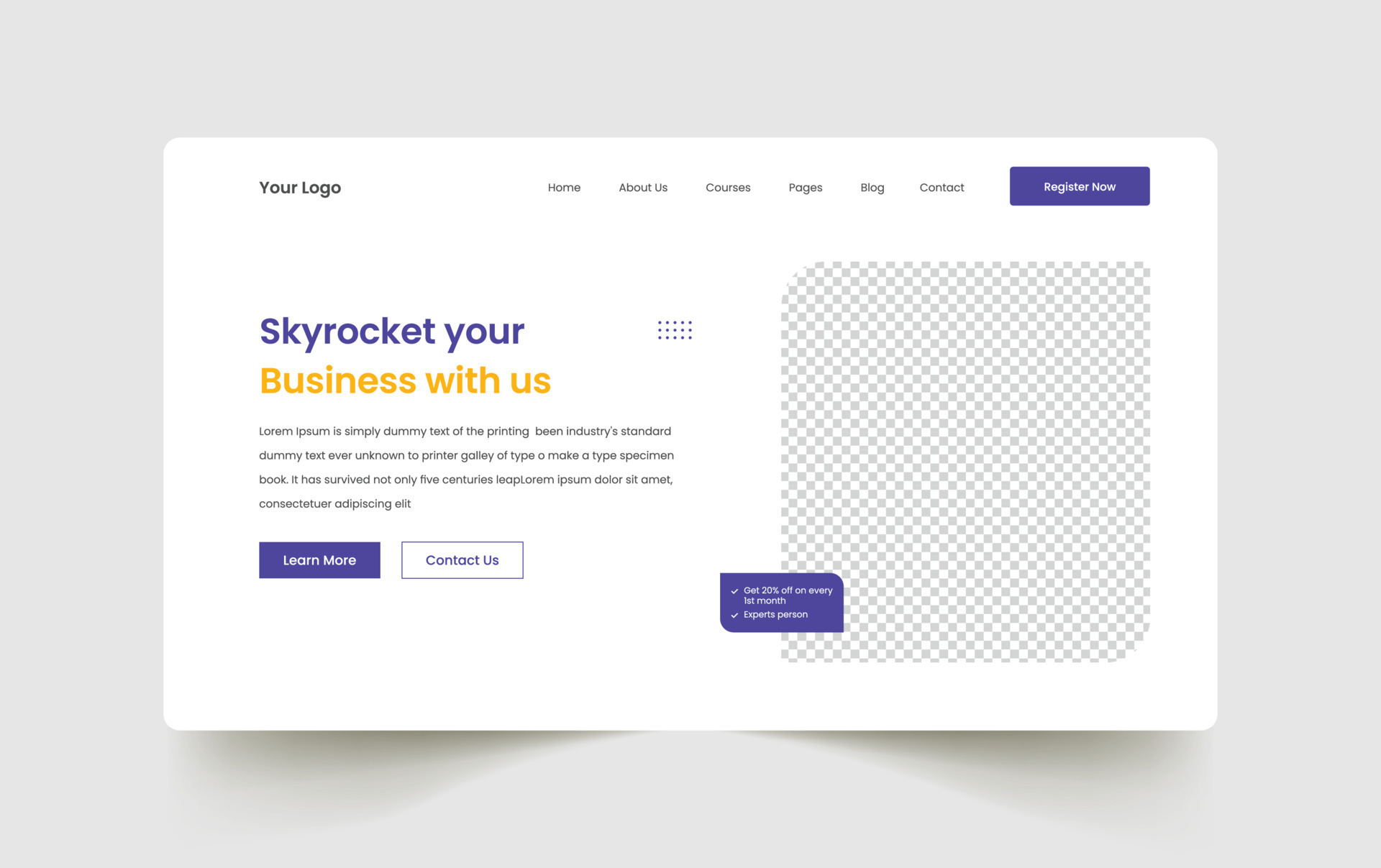 Corporate digital agency website landing page ui template design ...