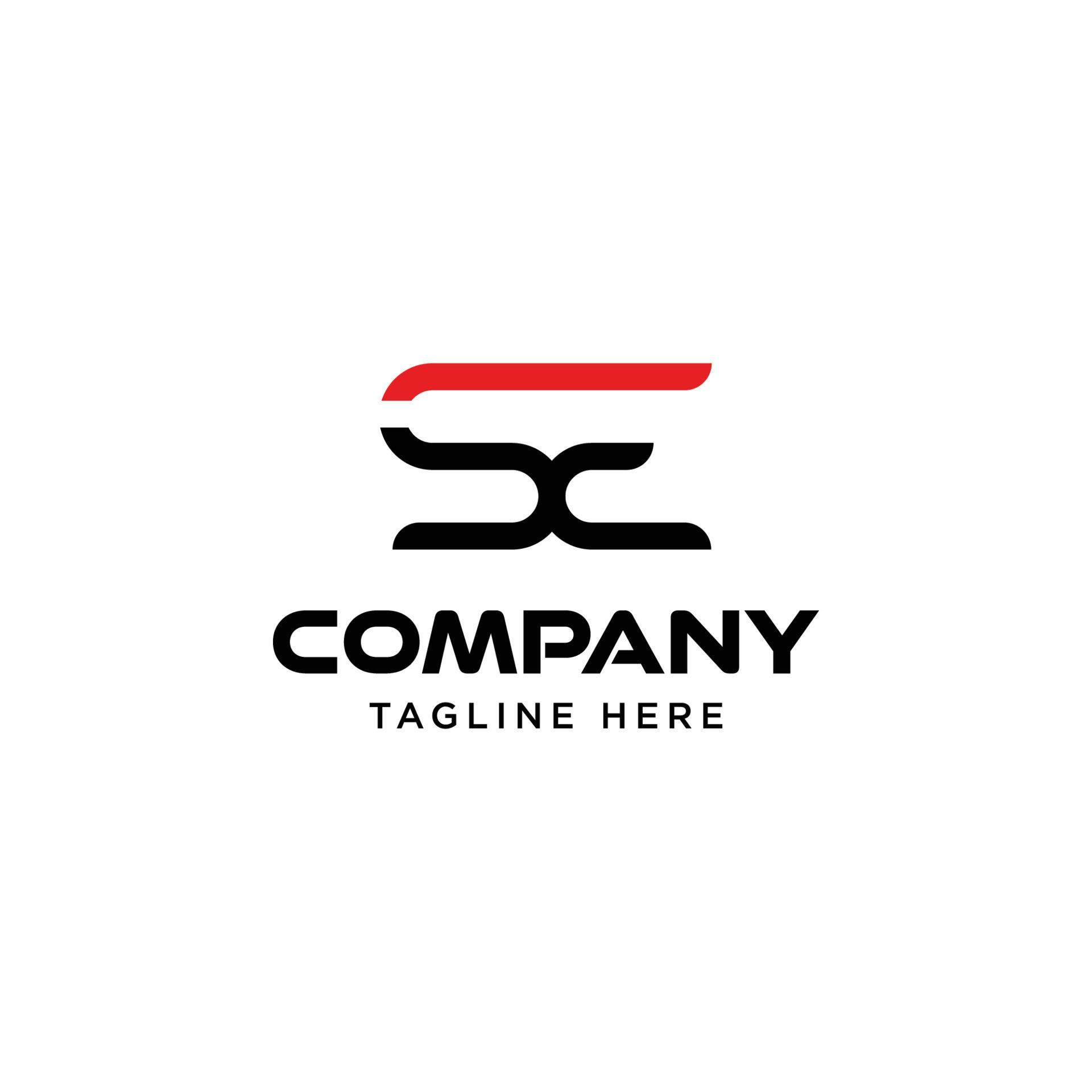 Abstract initial letter SE ES logo design 8902744 Vector Art at Vecteezy