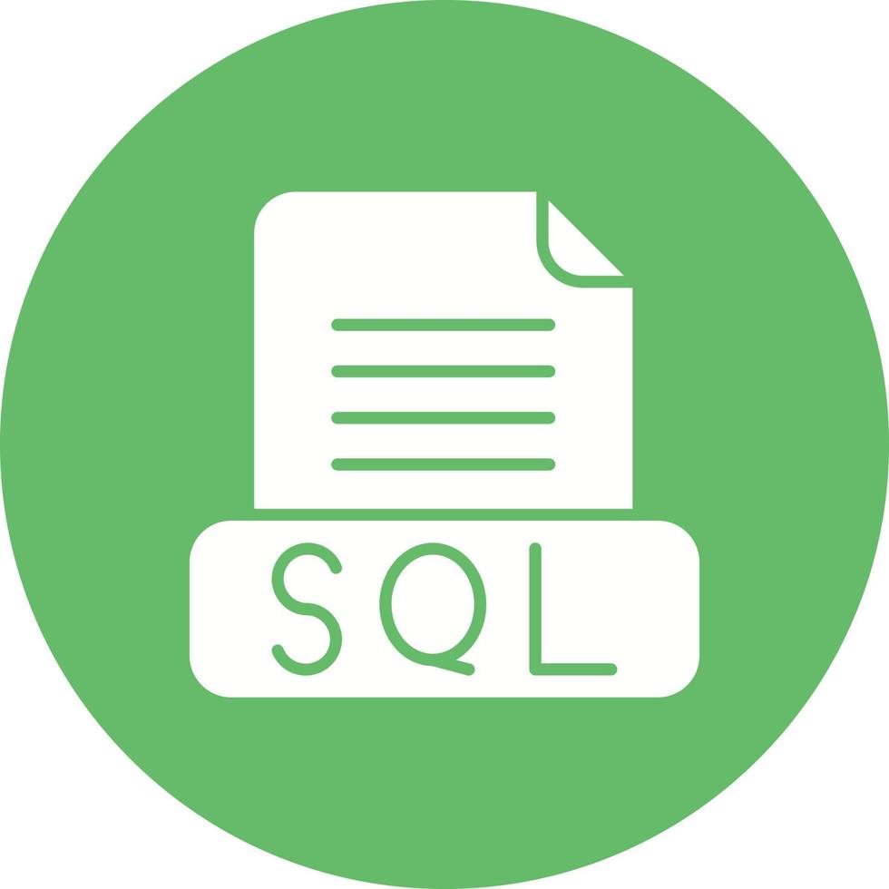 Sql File Glyph Circle Background Icon 8904096 Vector Art at Vecteezy