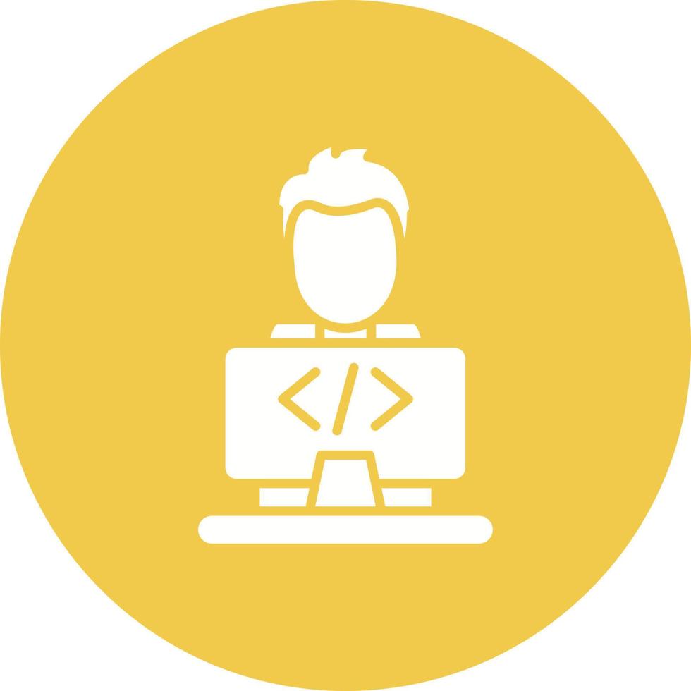 Programmer Glyph Circle Background Icon 8904101 Vector Art at Vecteezy