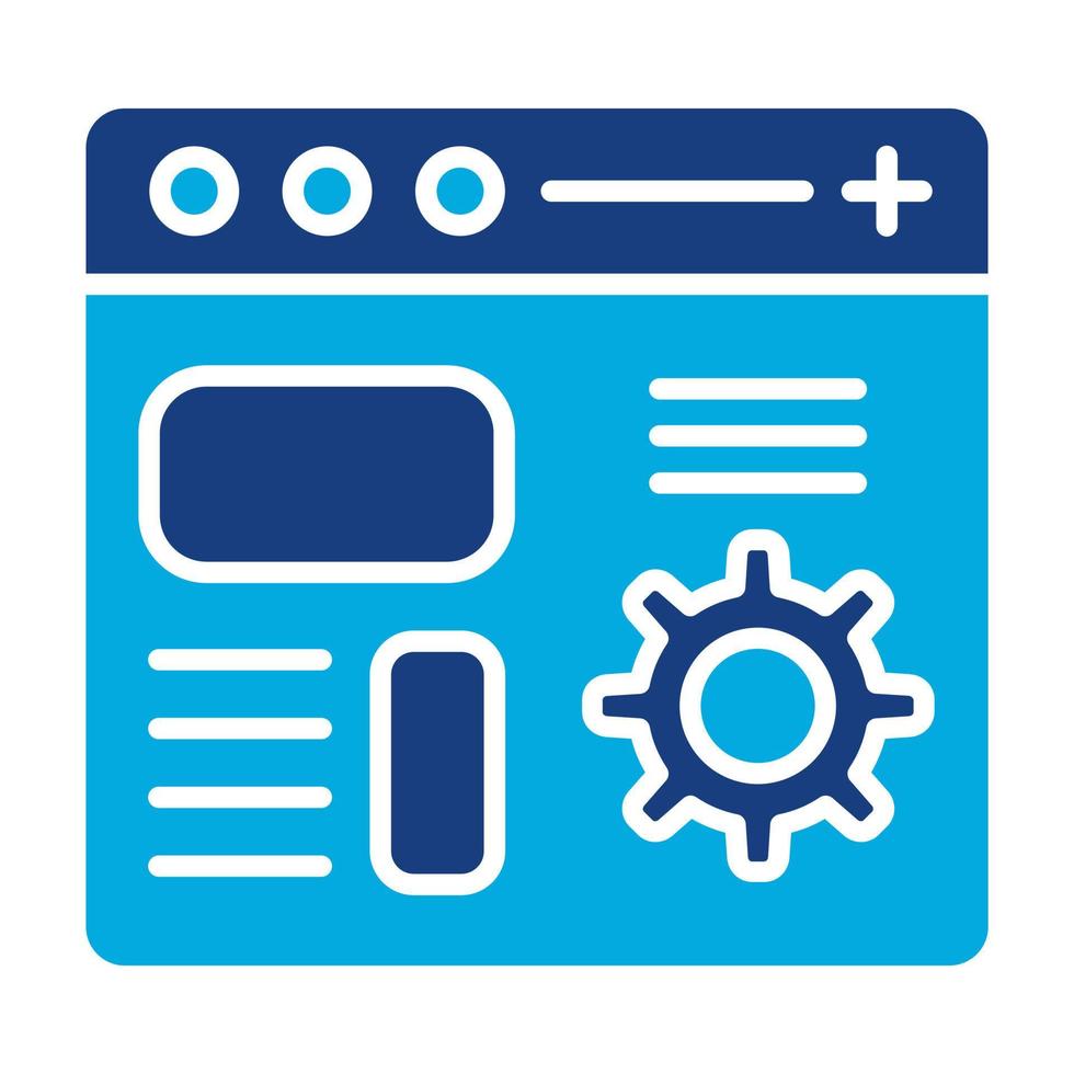 Code Setting Glyph Two Color Icon 8904434 Vector Art at Vecteezy