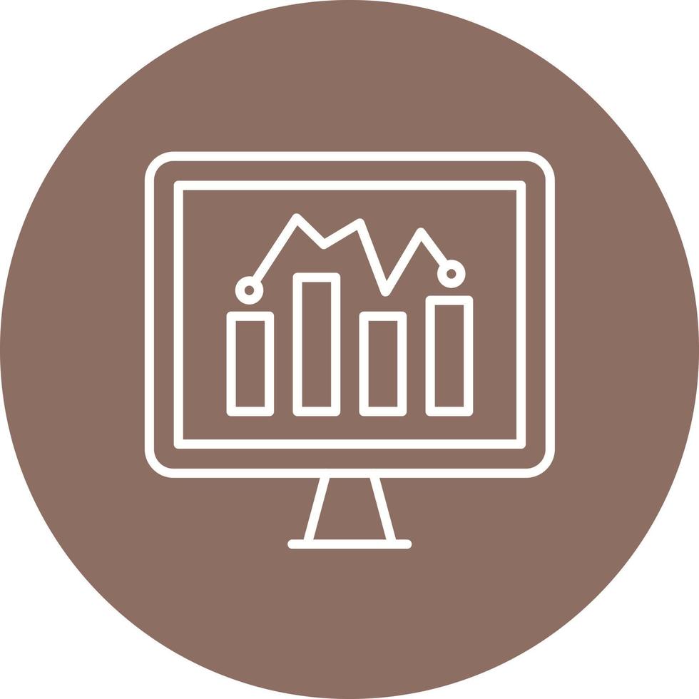 Analytics Line Circle Background Icon 8905467 Vector Art At Vecteezy