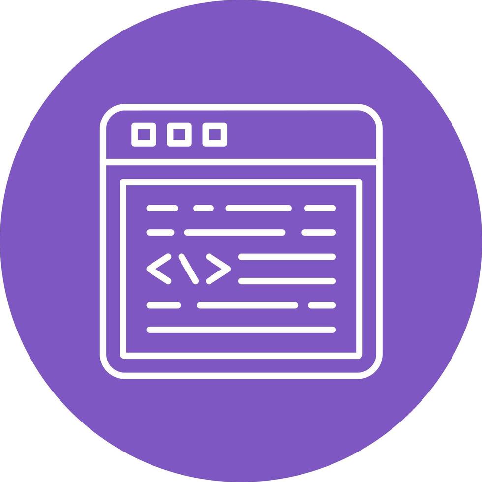 Web Coding Line Circle Background Icon 8906686 Vector Art at Vecteezy