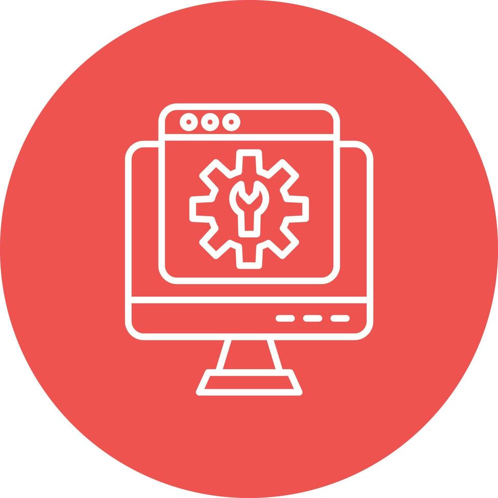 Web Optimization Line Circle Background Icon 8906885 Vector Art at Vecteezy