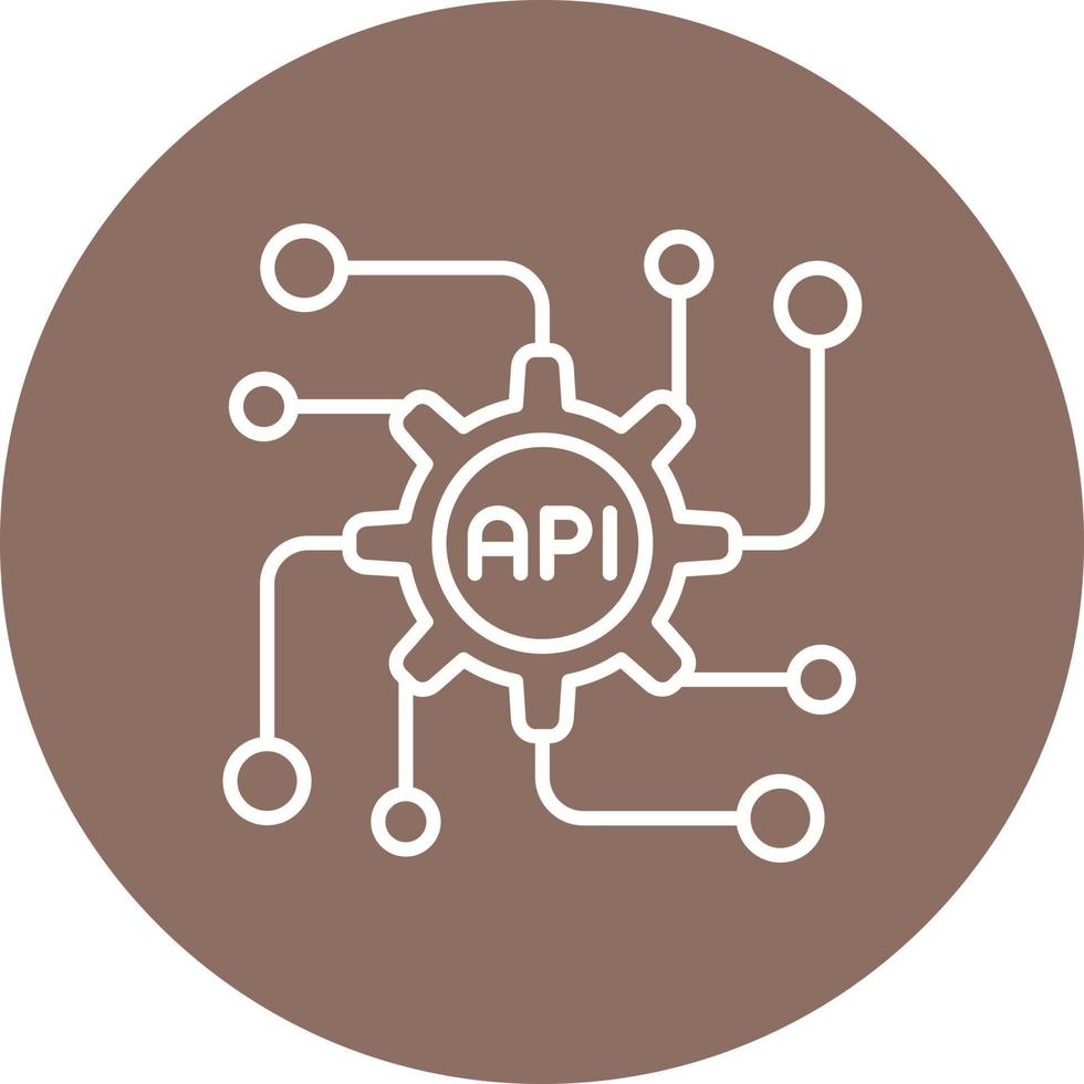 API Line Circle Background Icon 8906969 Vector Art at Vecteezy