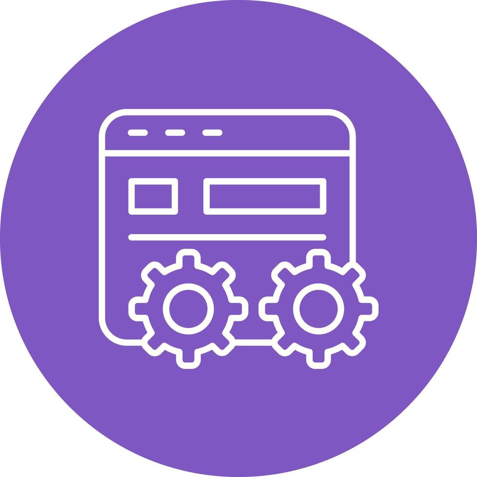 Page Optimization Line Circle Background Icon 8907028 Vector Art at ...