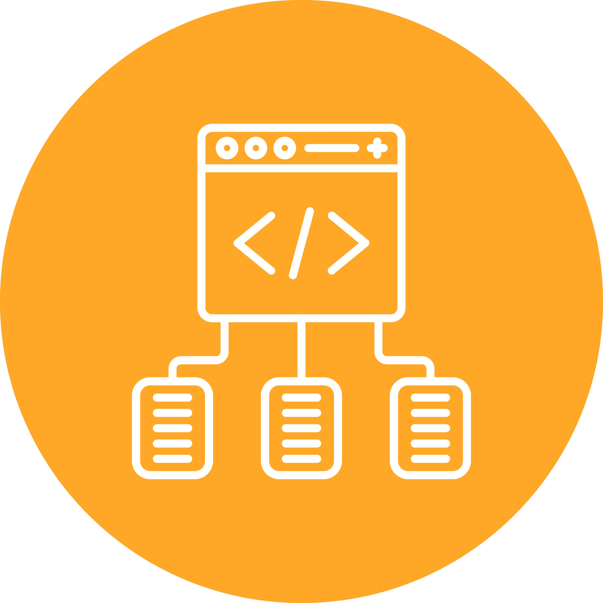 Code Framework Line Circle Background Icon 8907136 Vector Art at Vecteezy