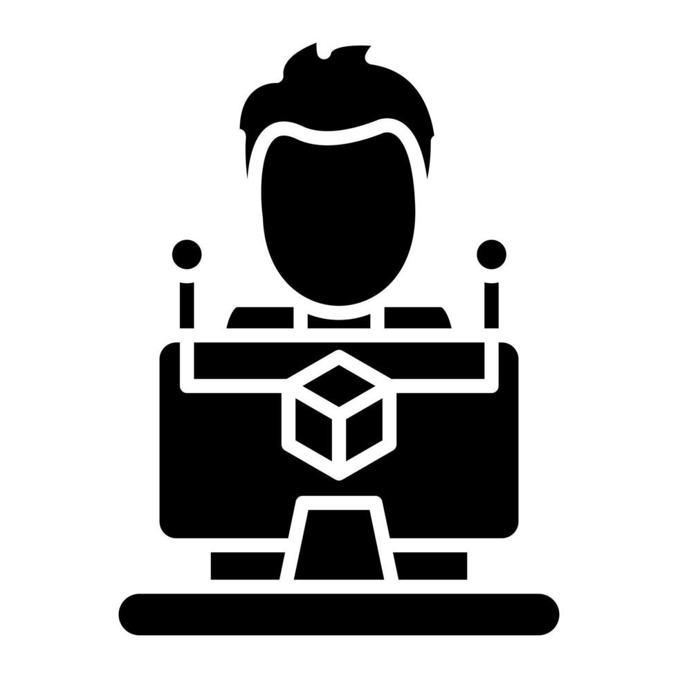 Software Developer Glyph Icon 8907274 Vector Art at Vecteezy