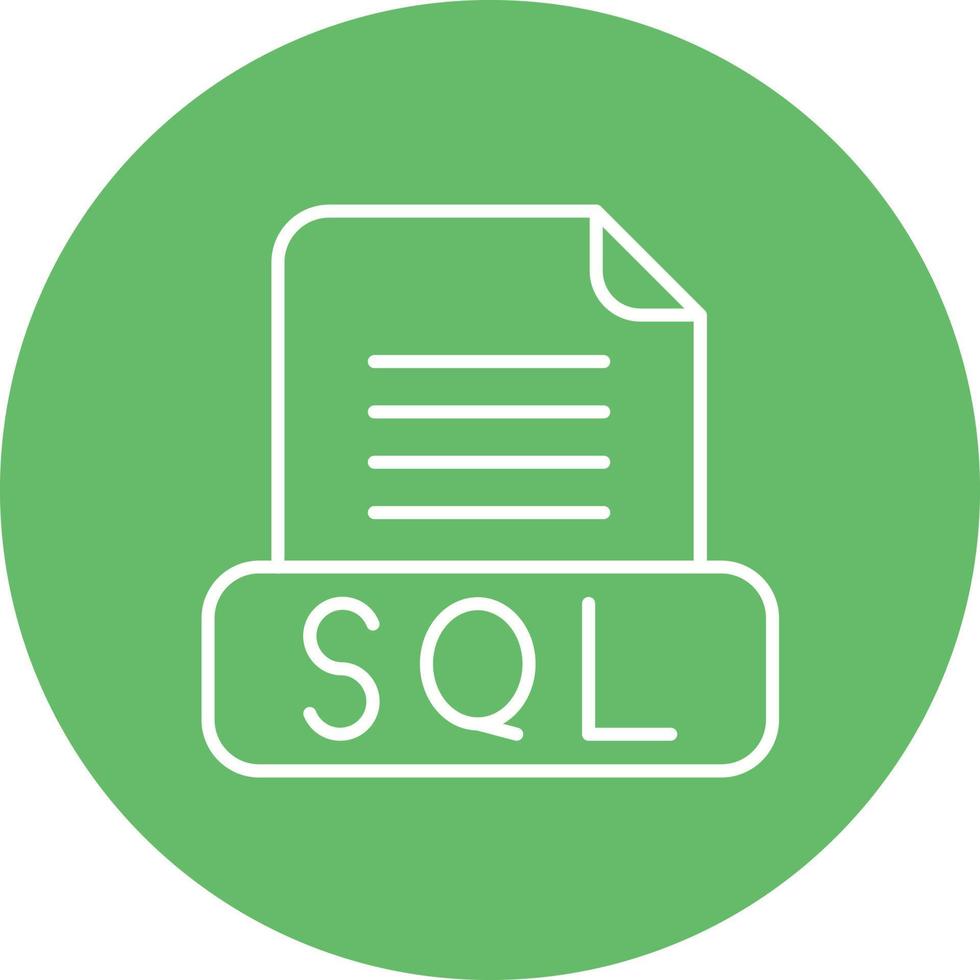 Sql File Line Circle Background Icon 8907393 Vector Art at Vecteezy