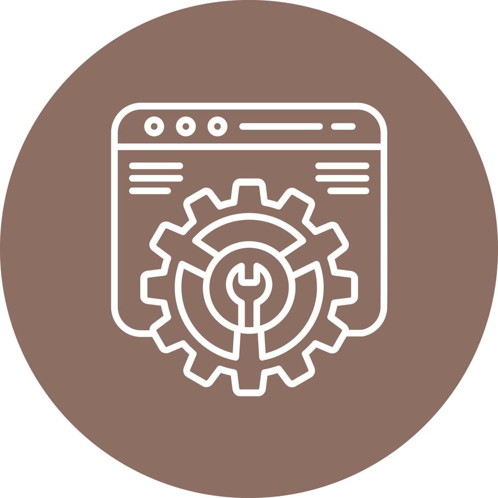 Web Optimization Line Circle Background Icon 8907841 Vector Art at Vecteezy