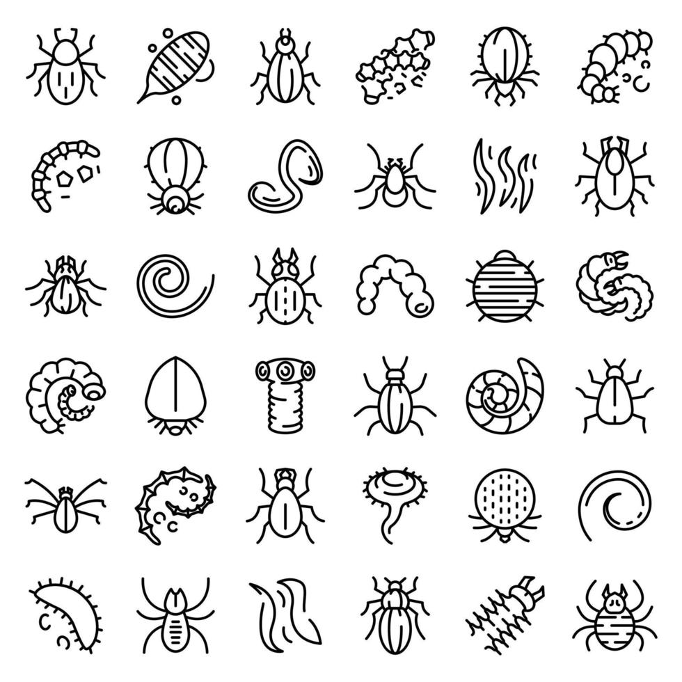 Parasite icons set, outline style 8910329 Vector Art at Vecteezy Parasite icons set, outline style 8910329 Vector Art at Vecteezy