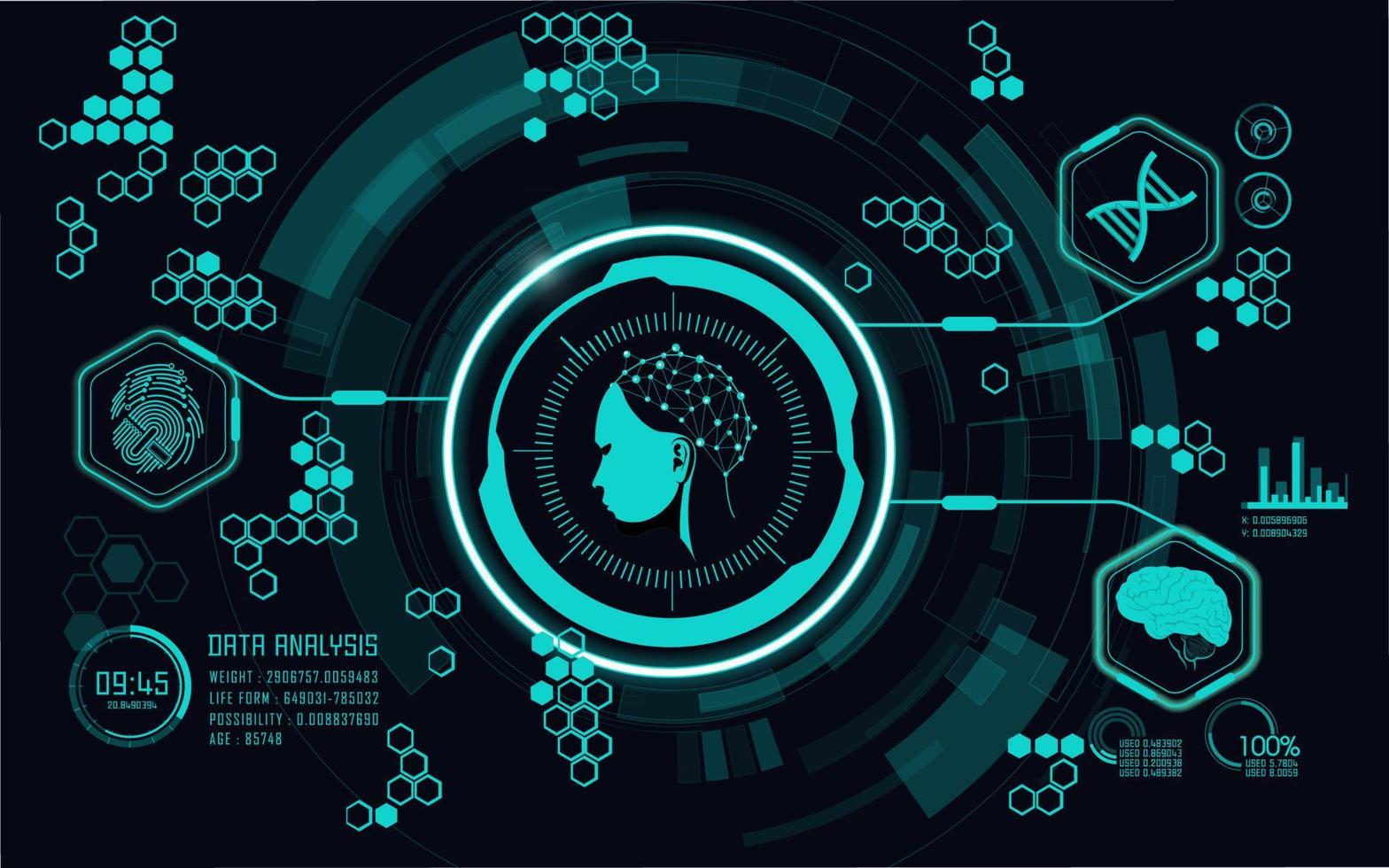 interface science analysis 8910745 Vector Art at Vecteezy