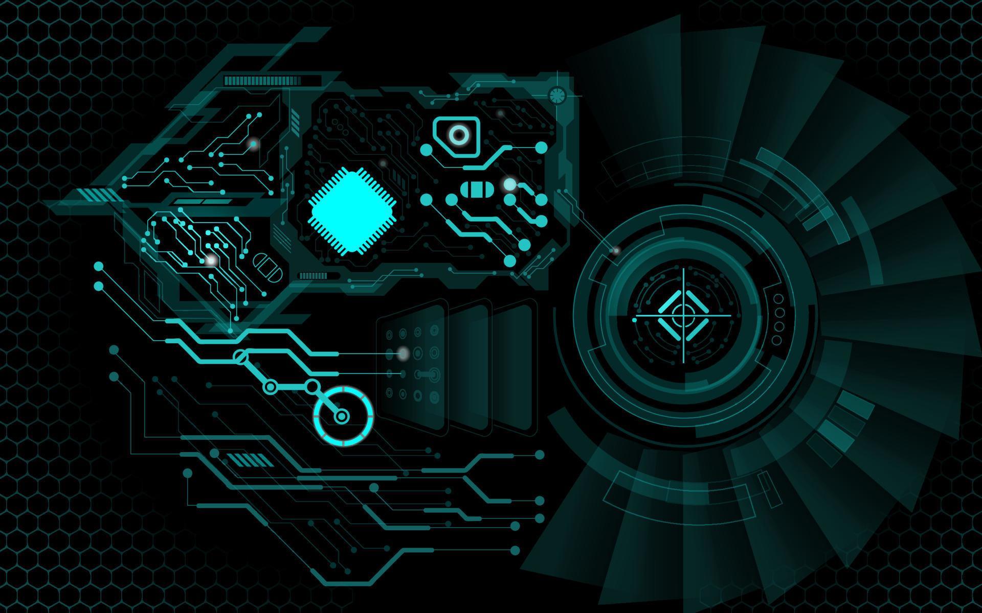 CPU tech pattern 8910762 Vector Art at Vecteezy