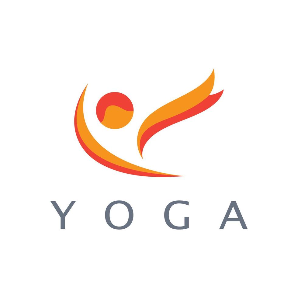logo design of people doing yoga symbol icon illustration vector 8912070 Vector Art at Vecteezy