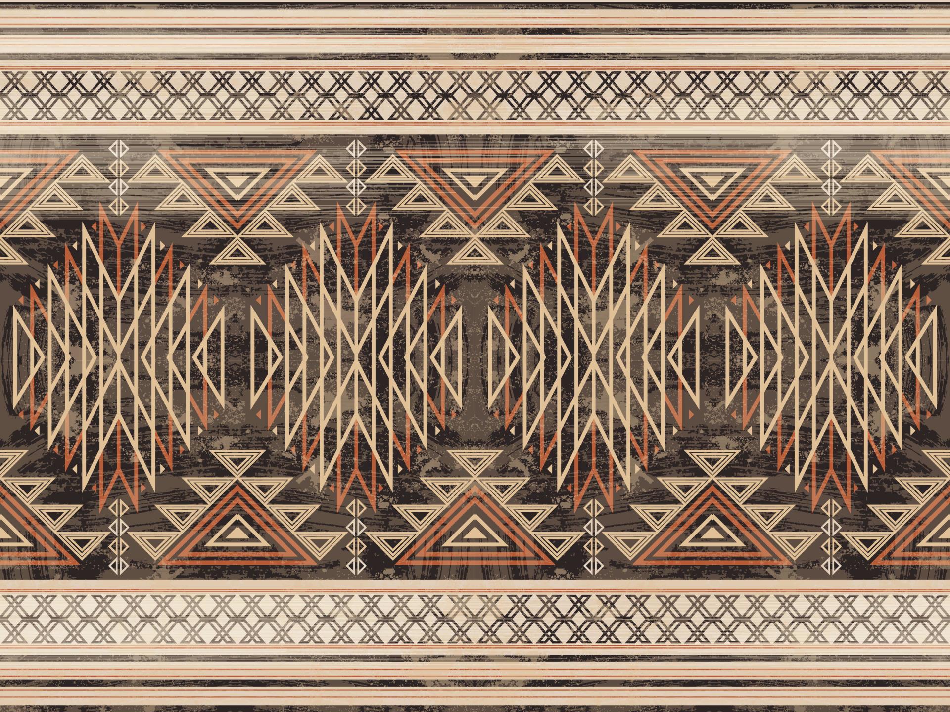 Native american indian ornament pattern geometric ethnic textile ...